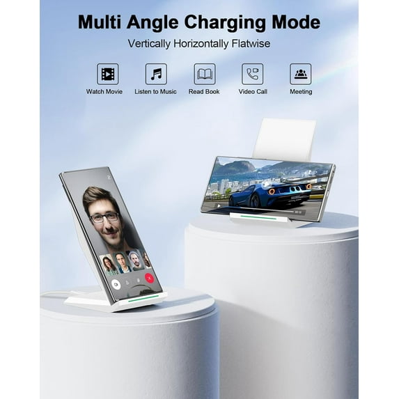 SHILIU-Fast Wireless Charger - Qi Certified Charging Stand 7.5W ...