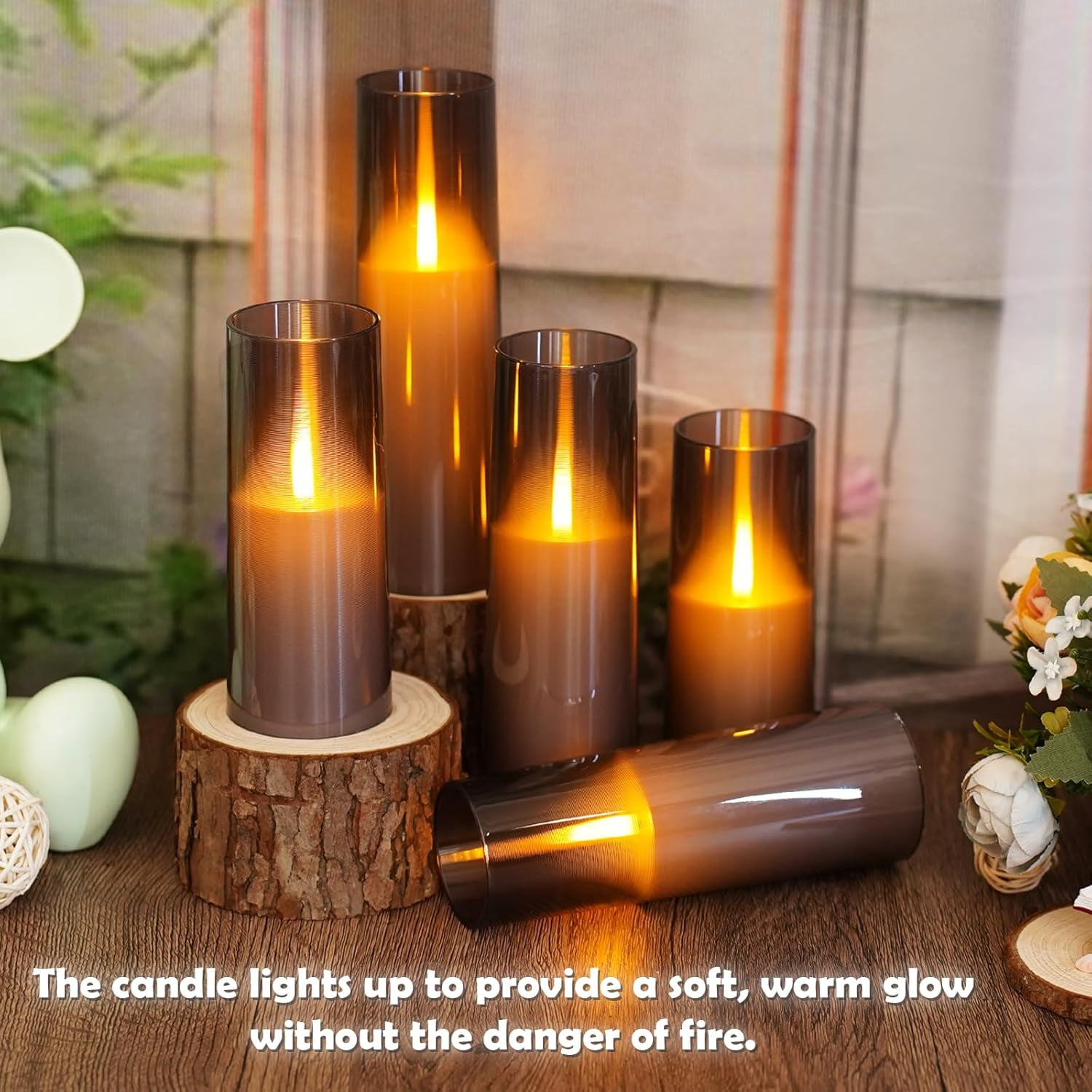 SHILIU-Flameless LED Candles Upgraded Realistic Flickering Flame,7Pcs ...
