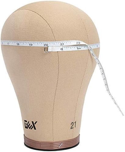 SHILIU-GEX 22" Canvas Cork Wig Block Mannequin Head for Wig Making ...