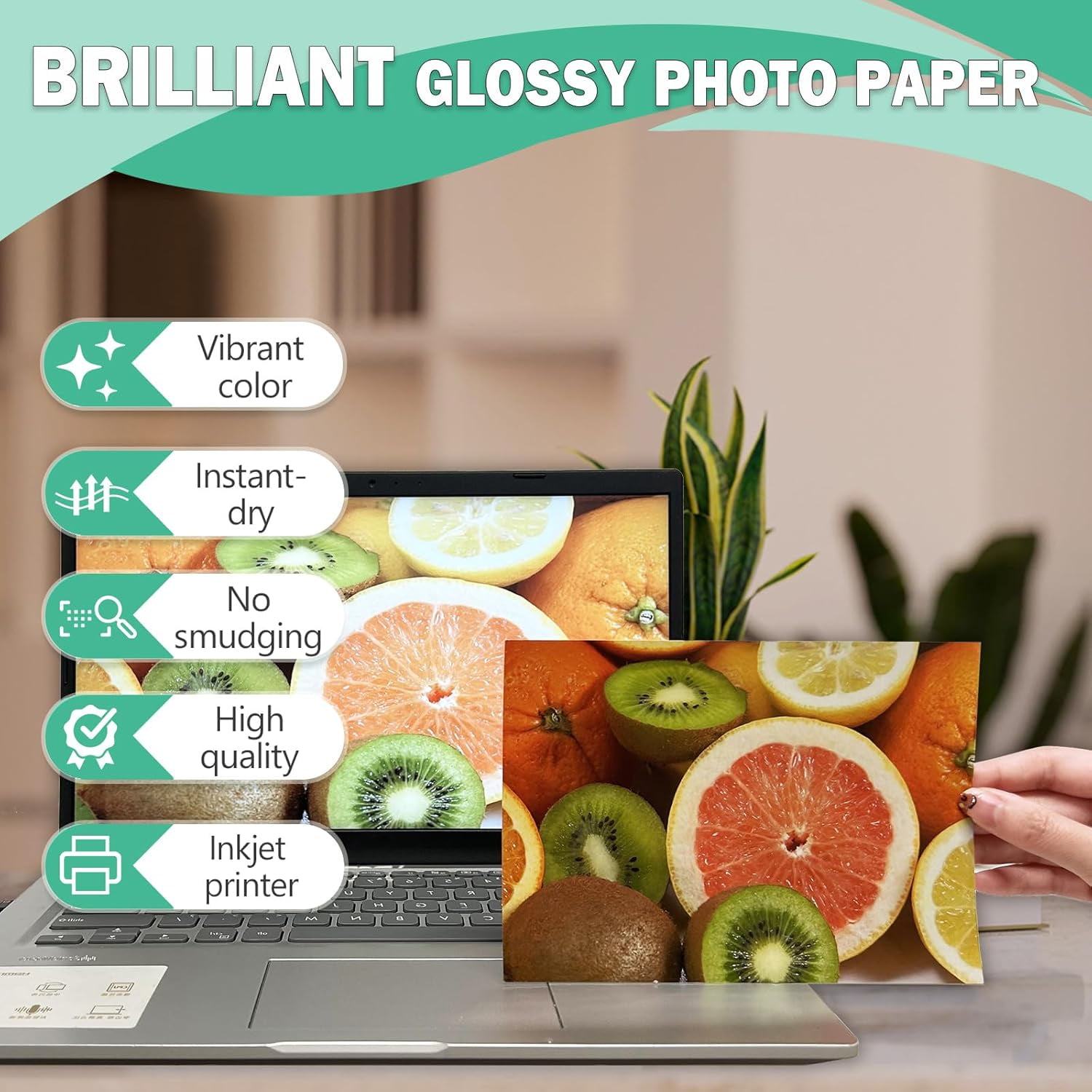 SHILIU-Glossy Photo Paper 8.5x14 for Inkjet Printers, 36lb Thin ...