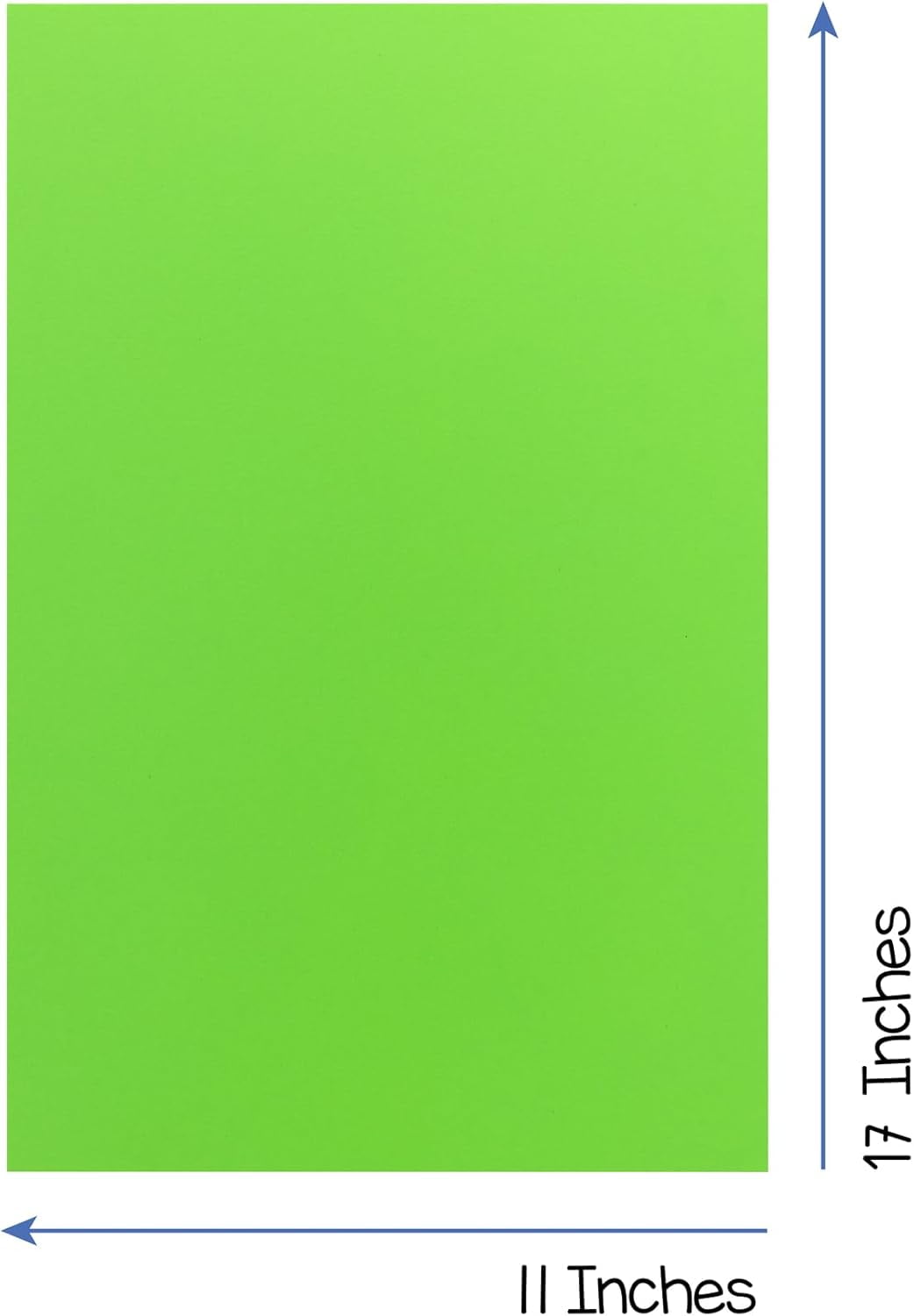 SHILIU-Light Green Bright Colored Cardstock - 11x17-Inch, 50 Sheets, 65 ...