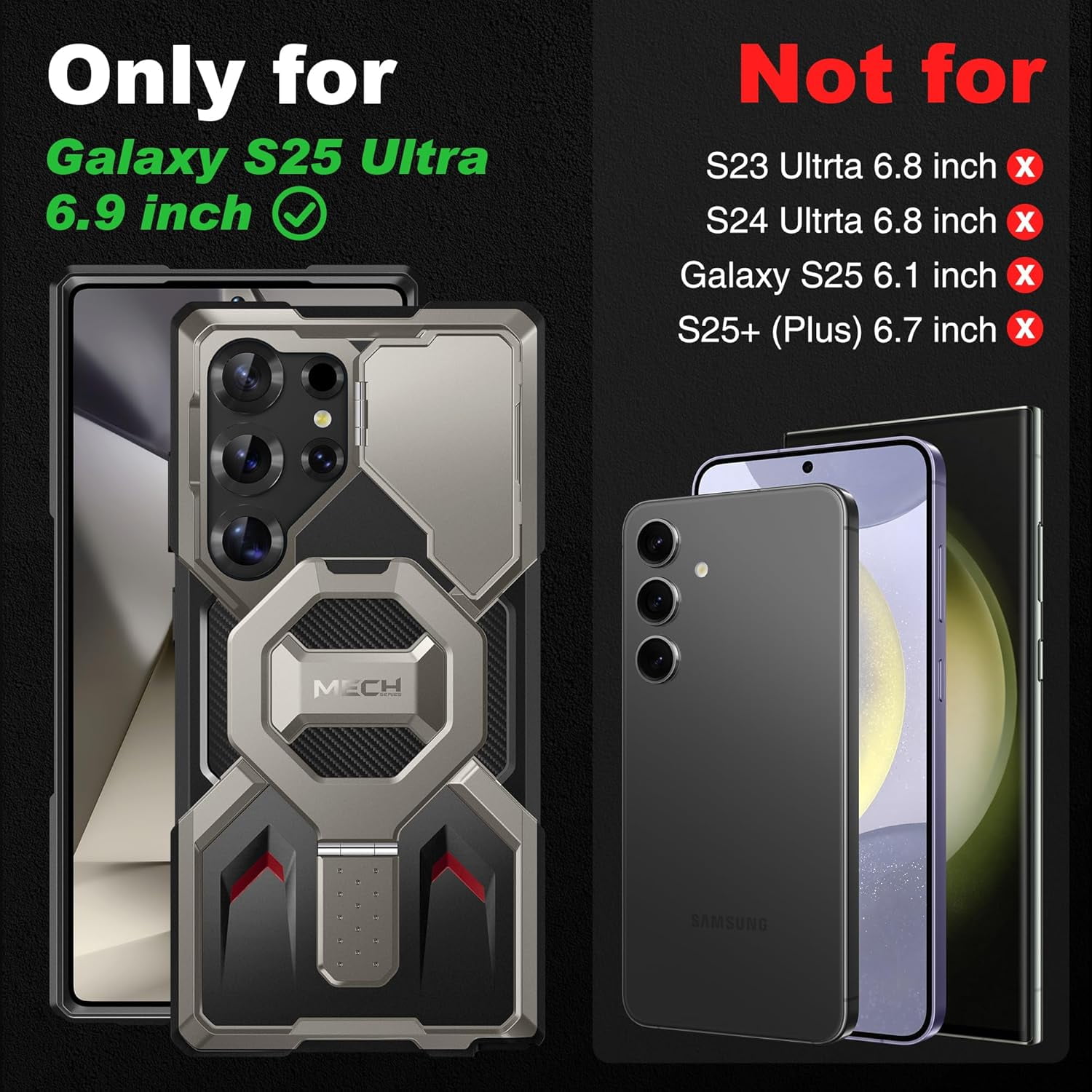 SHILIU-Magnetic for Samsung Galaxy S25 Ultra Case with Privacy Screen ...