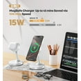 SHILIU-Magnetic Wireless Charger iPhone Stand, 15W Fast Mag-Safe ...