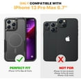 SHILIU-Magnetic for iPhone 13 Pro Max Case, [with Privacy Screen ...