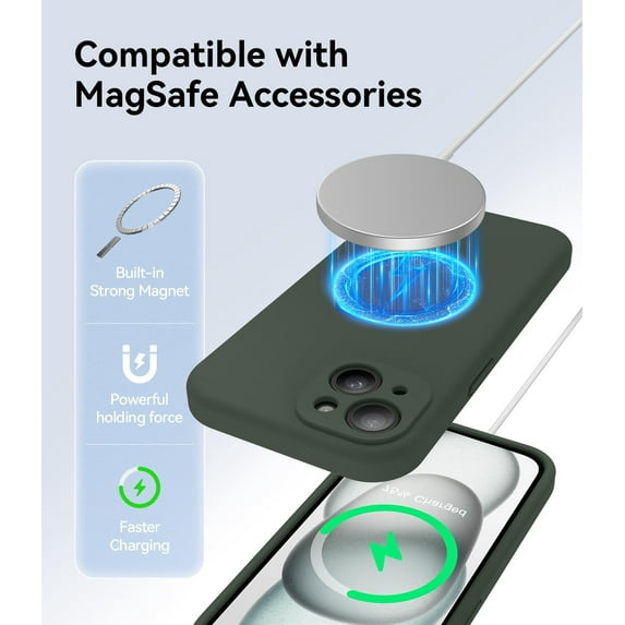 SHILIU-Magnetic for iPhone 15 Case, [Compatible with Magsafe] [Food ...