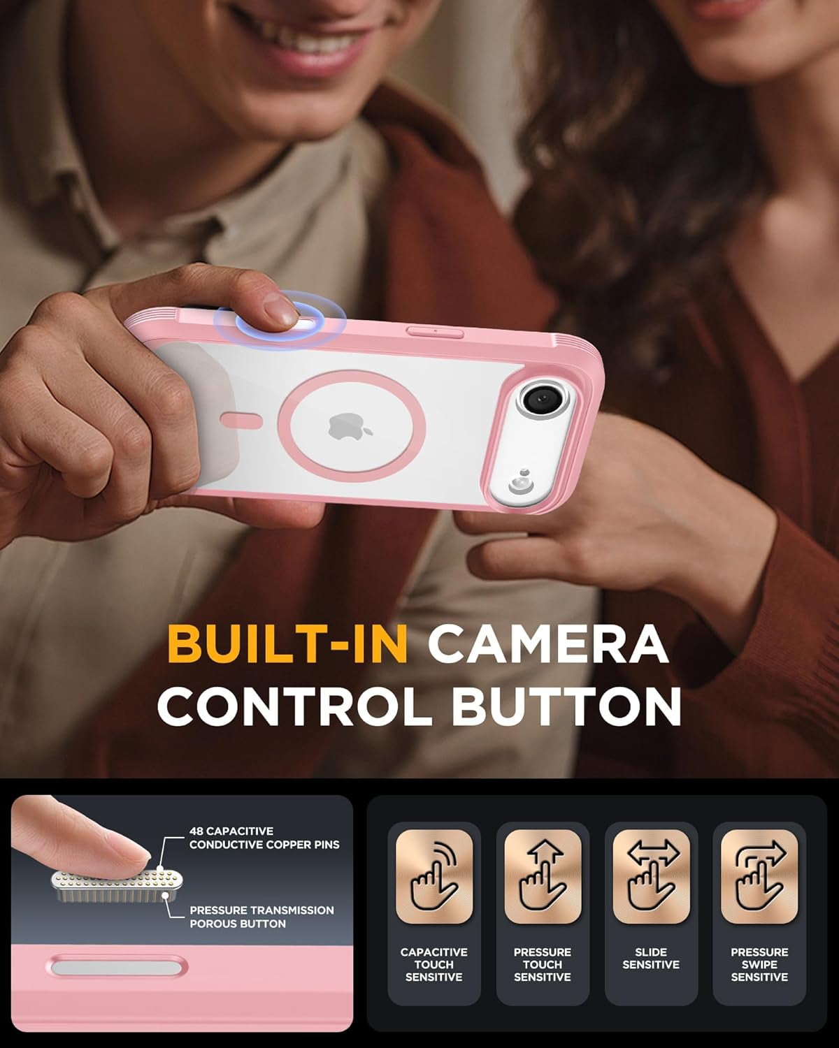 SHILIU-Magnetic for iPhone Air Case 6.5" [Compatible with MagSafe] Full ...