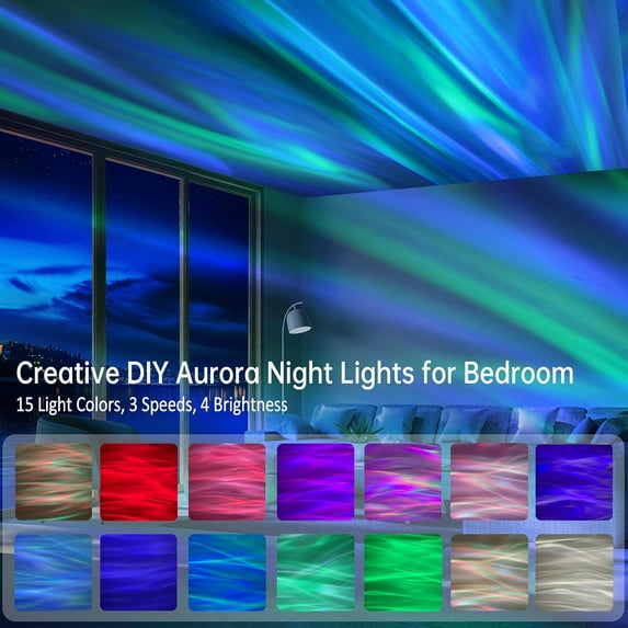 SHILIU-Northern Lights Projector, Galaxy Projector Night Light with ...