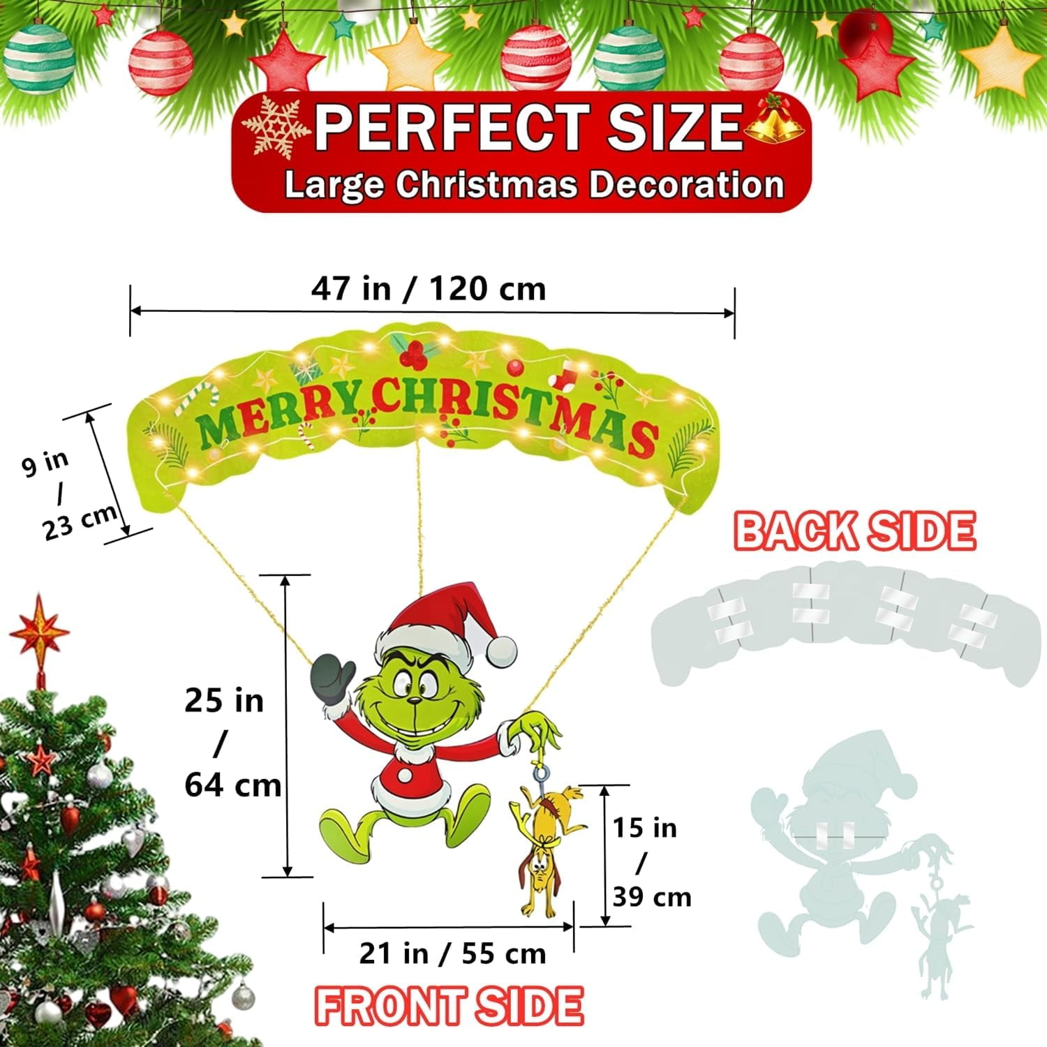 SHILIU-Outdoor Christmas Home Decorations, 7Pcs Lights Up Christmas ...