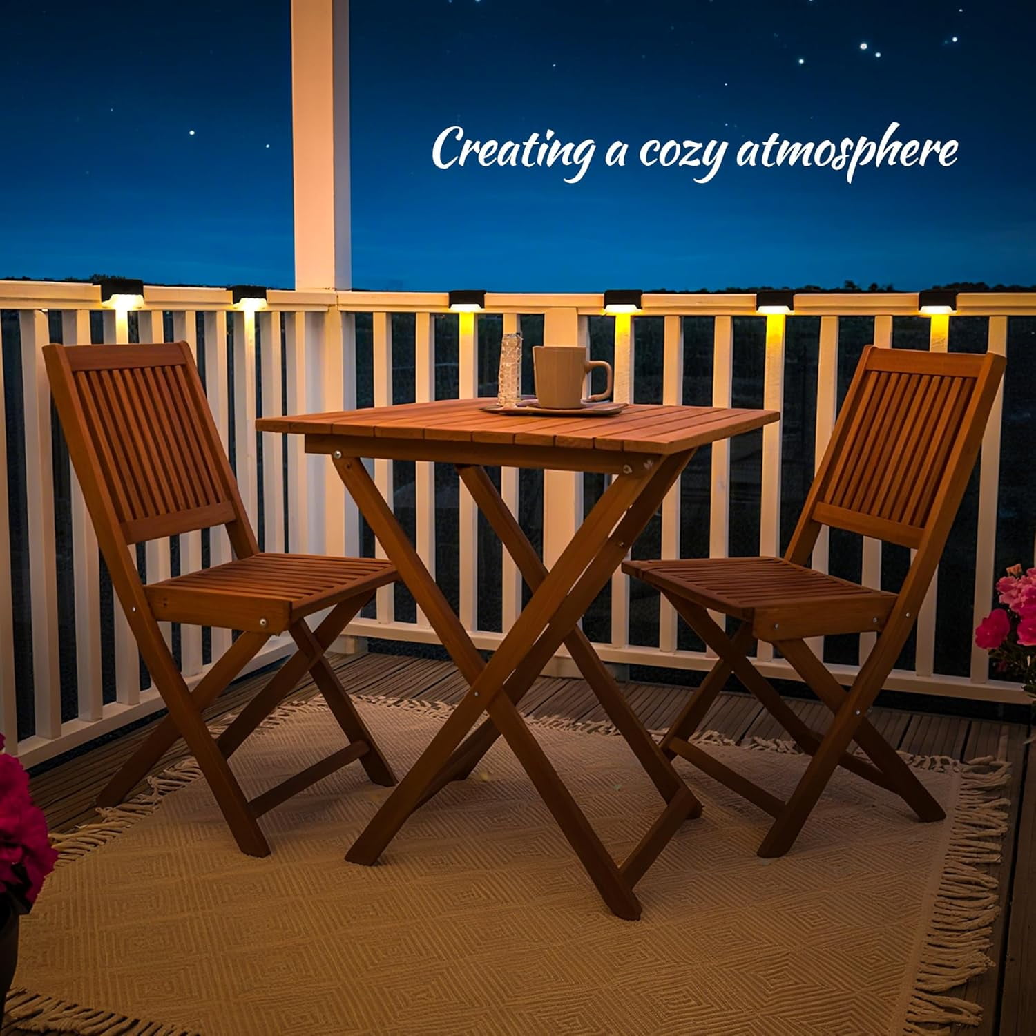 SHILIU-Solar Deck Lights Outdoor 20 Pack Black, Solar Step Lights ...