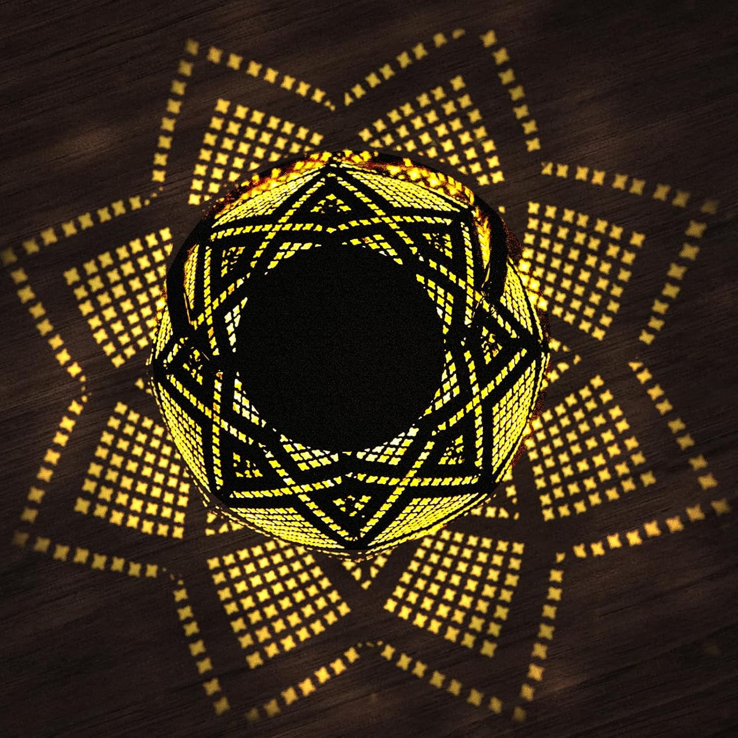 SHILIU-Solar Light, Outdoor Lanterns for Patio Waterproof , Geometric ...
