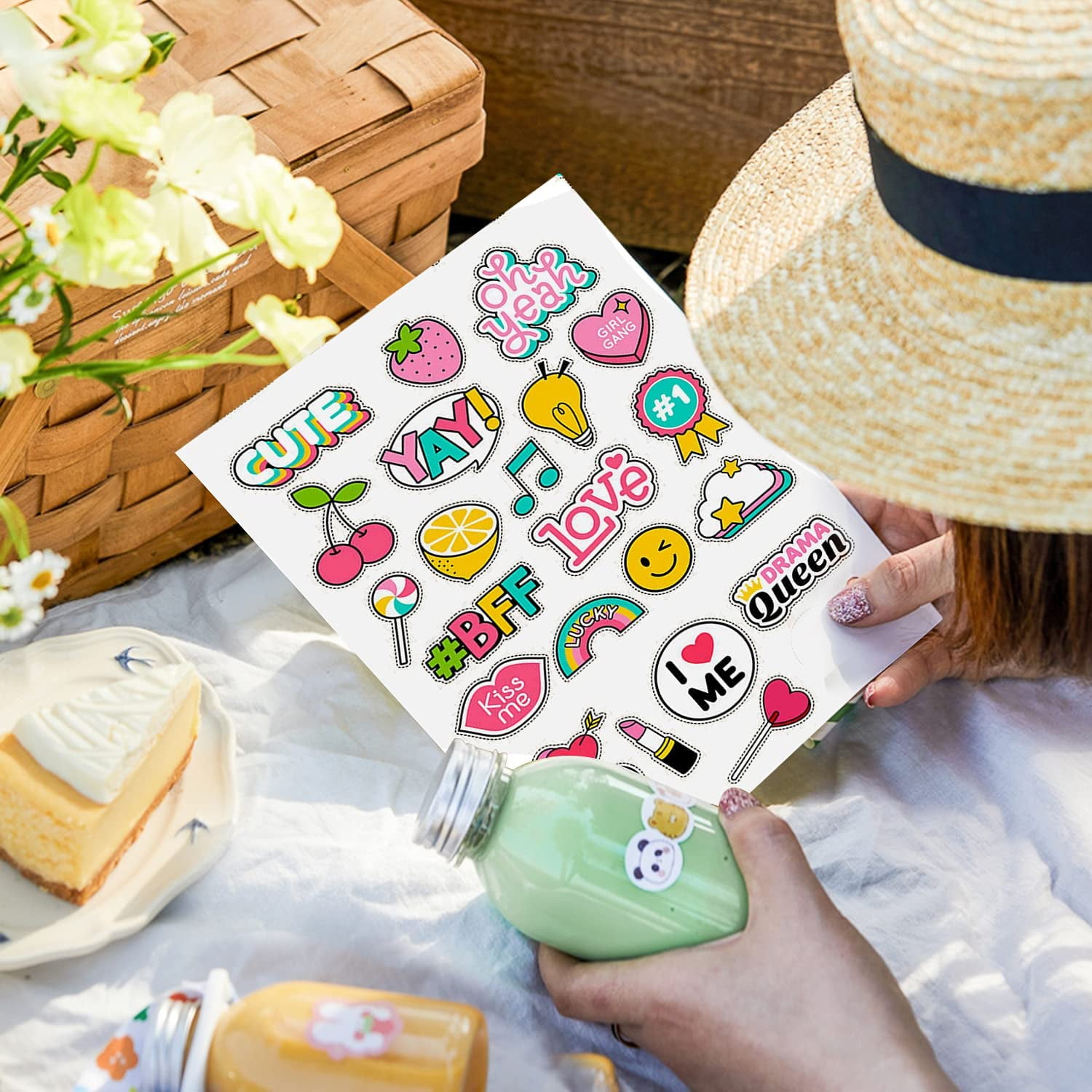 SHILIU-Sticker Paper Printable Vinyl for Inkjet Printer, 50 Sheets ...