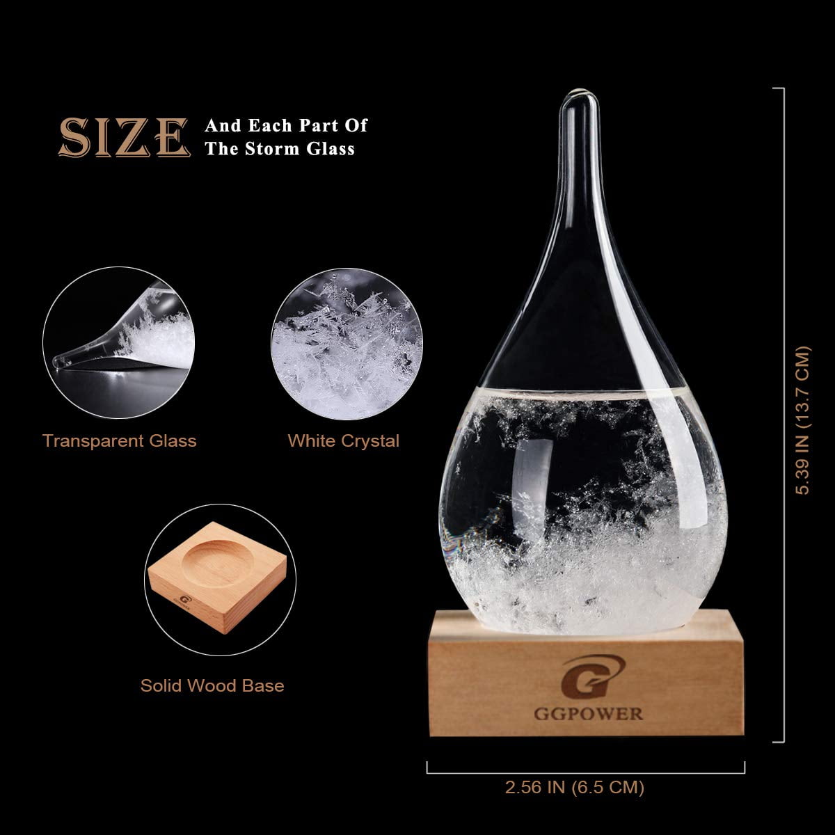 SHILIU-Storm Glass Weather Predictor,Christmas Unique Gifts, Christmas ...