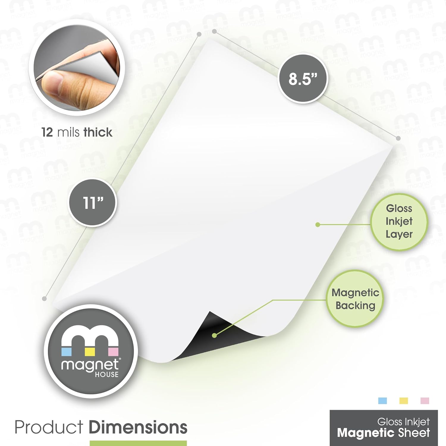 SHILIU-TMS Inkjet Printable Magnetic Sheets | 10 x Matte or Gloss ...