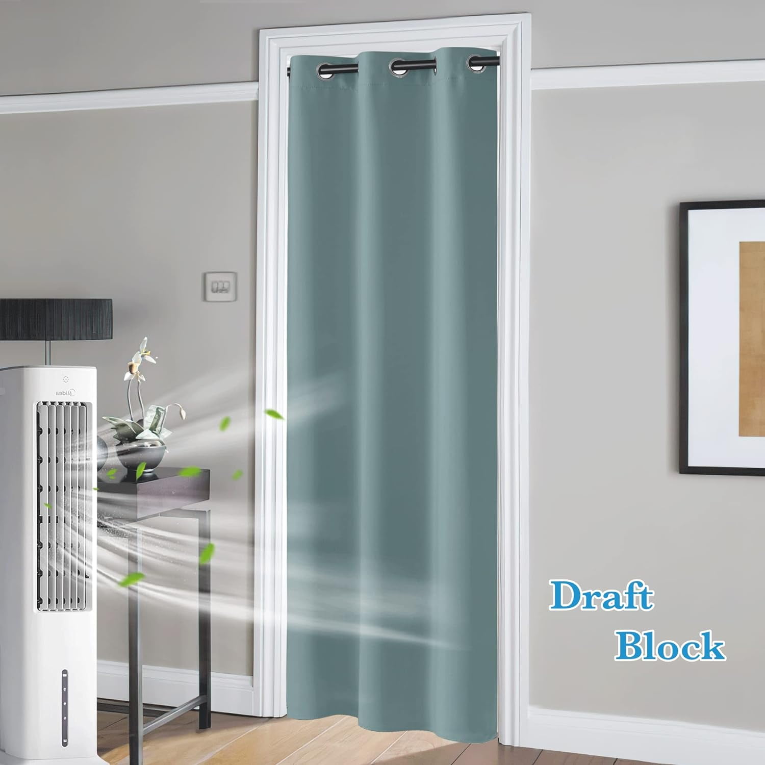 SHILIU-Temporary Doorway Curtains Blackout Privacy Room Divider ...