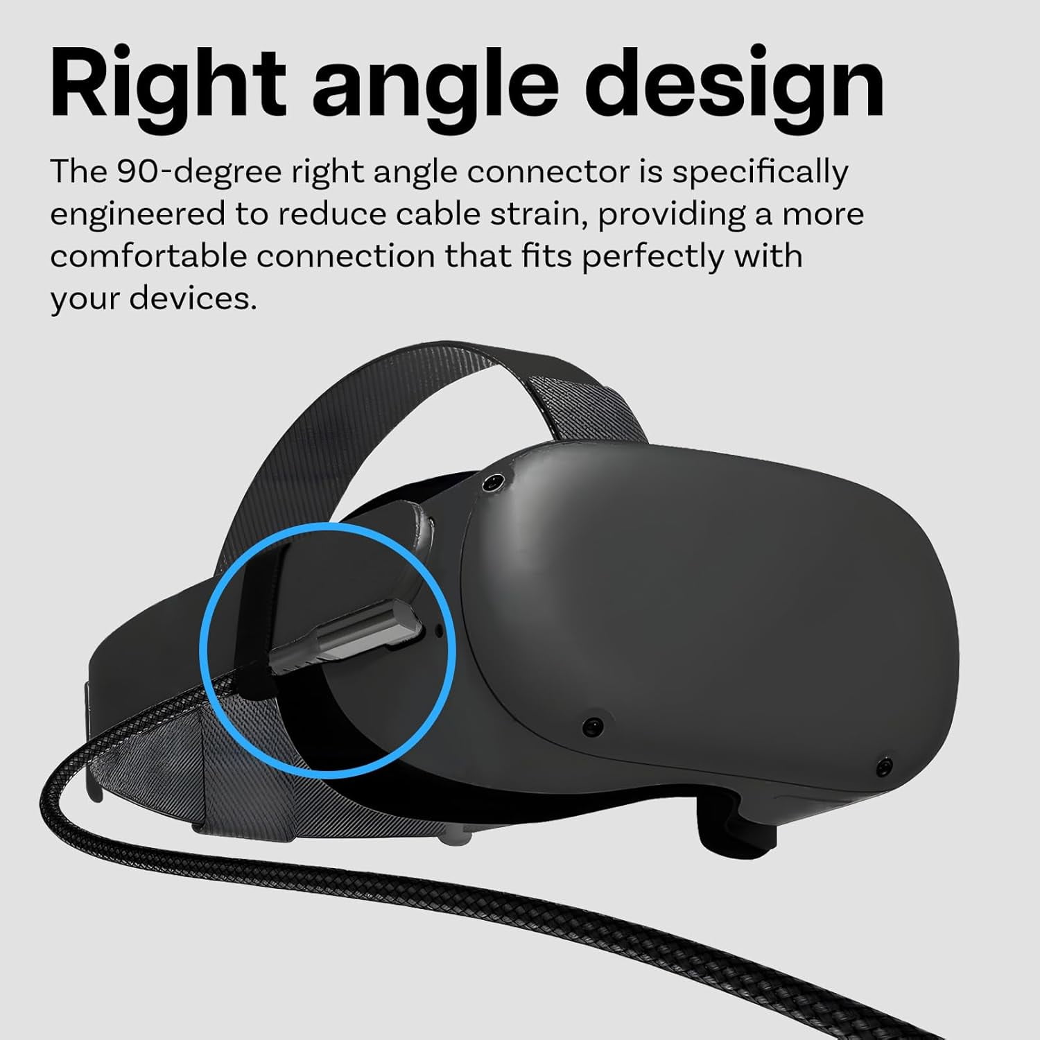 SHILIU-VR Link Cable USB-C to USB-C, 16.4 ft (5m) Black Nylon Braided ...