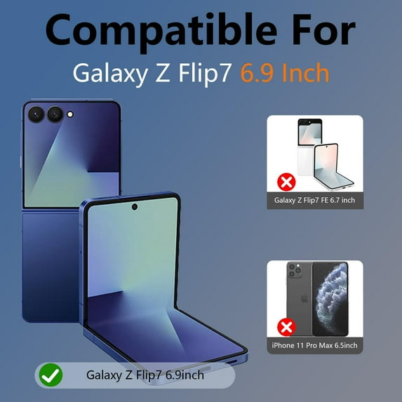 SHILIU-for Galaxy Z Flip7 Case, [Compatible with MagSafe] with 1× ...
