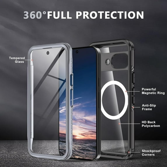 SHILIU-for Google Pixel 9a Case,Compatible with MagSafe,Built-in ...