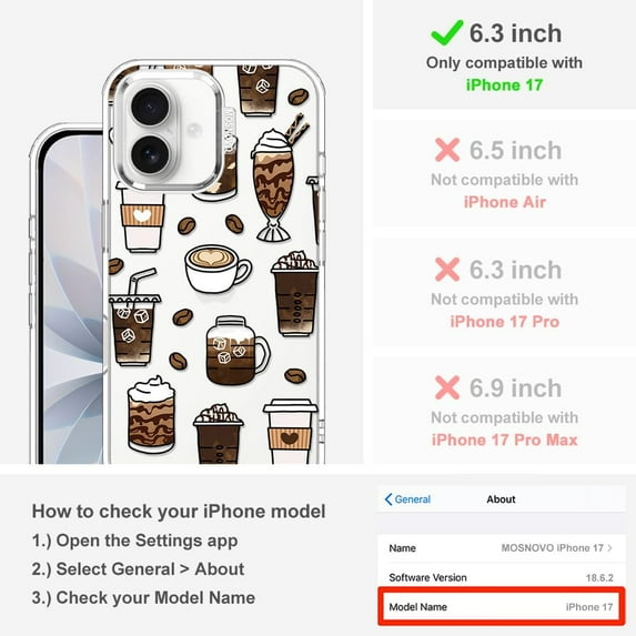 SHILIU-for iPhone 17 Case | Military Grade 6.6ft Drop Tested | Camera ...