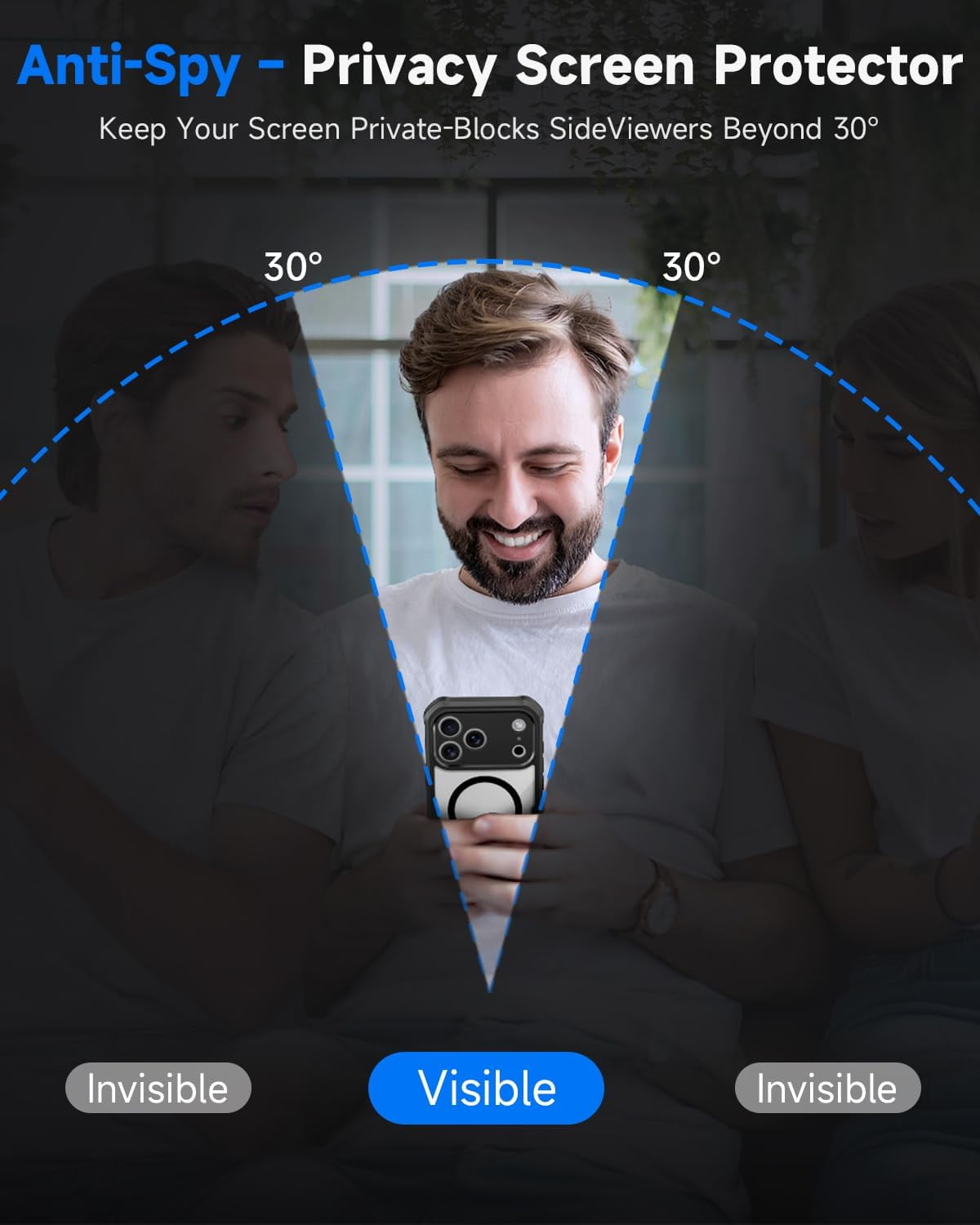 SHILIU-for iPhone 17 Pro Max Case, Full Body Bumper with Built-in 9H ...