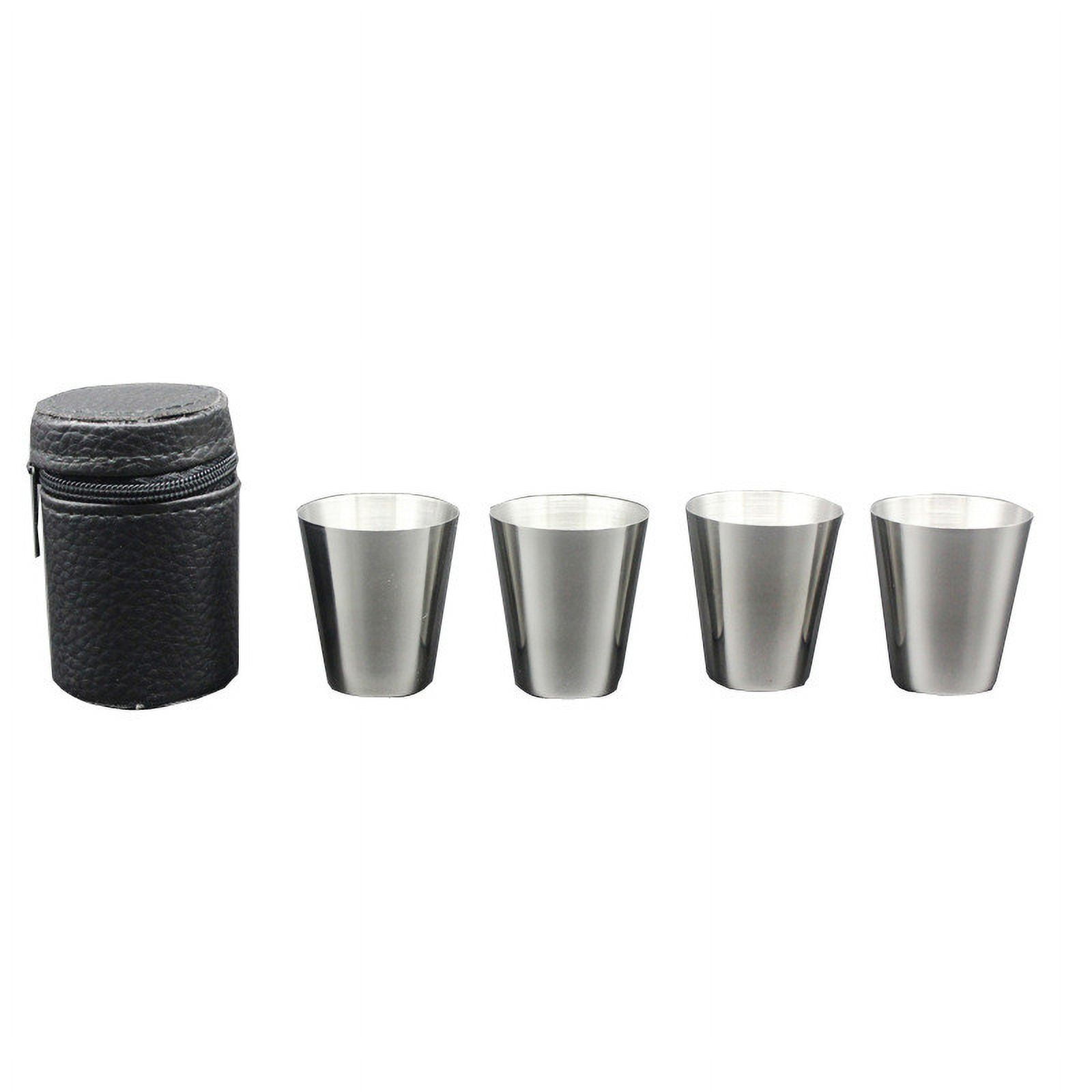 SHIMELE 30ml Stainless Steel Shot Cups Set of 4 - Outdoor Portable ...