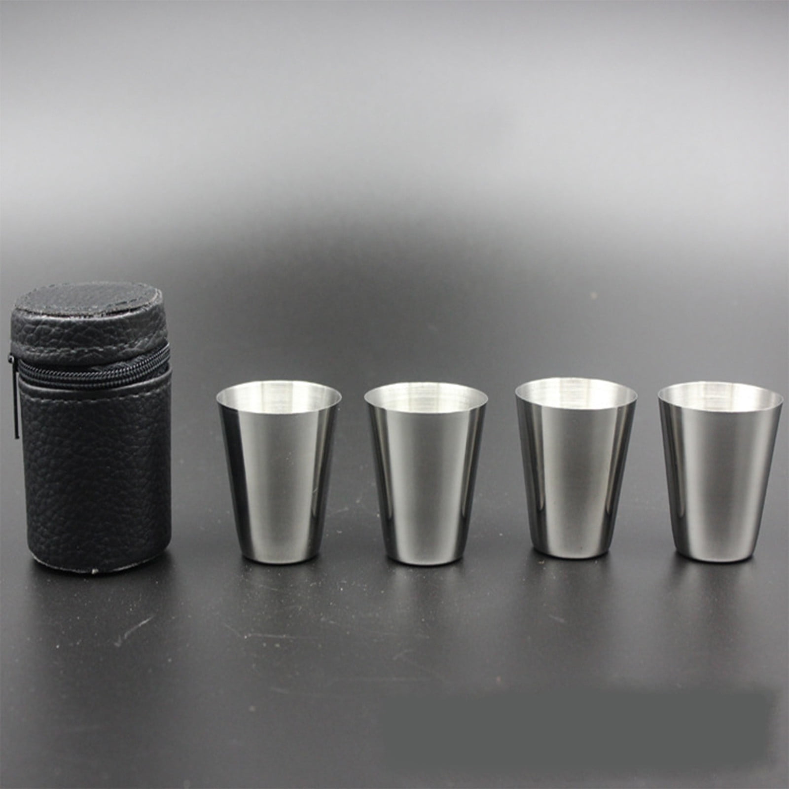 SHIMELE 30ml Stainless Steel Shot Cups Set of 4 - Outdoor Portable ...