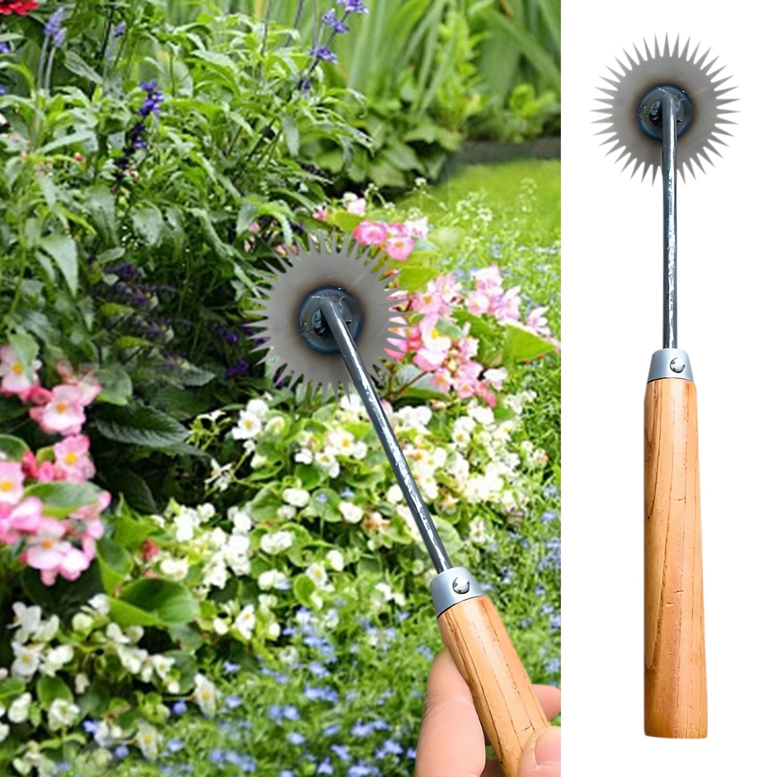 SHIMELE 360 Degree Multi Functional Manual Weeding Rake, Backyard ...
