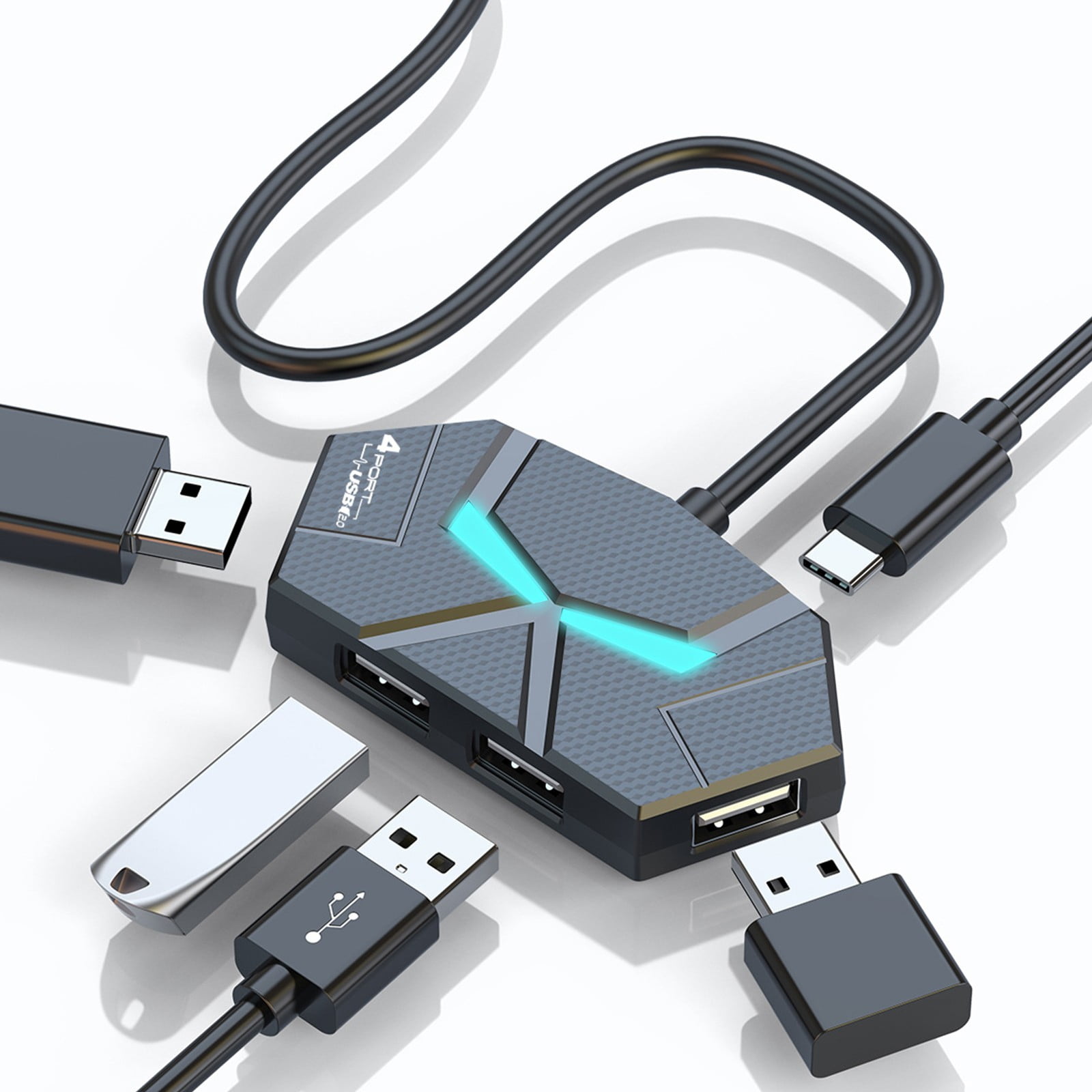 SHIMELE 5-in-1 USB Type-C Hub Docking Station, High-Speed Data Transfer ...