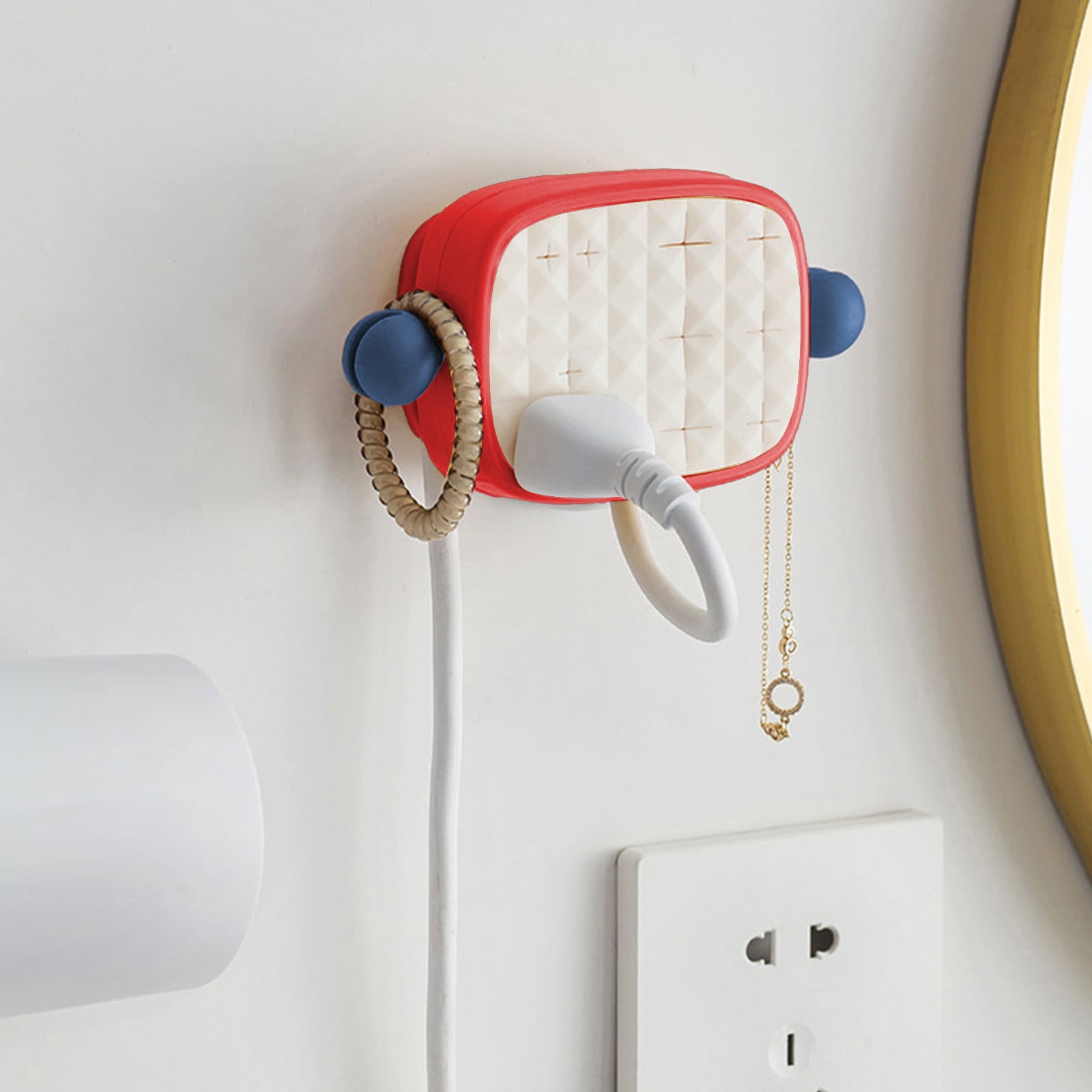 SHIMELE Cable Organizer Power Plug Holder for Kitchen, Desk, Bedroom ...