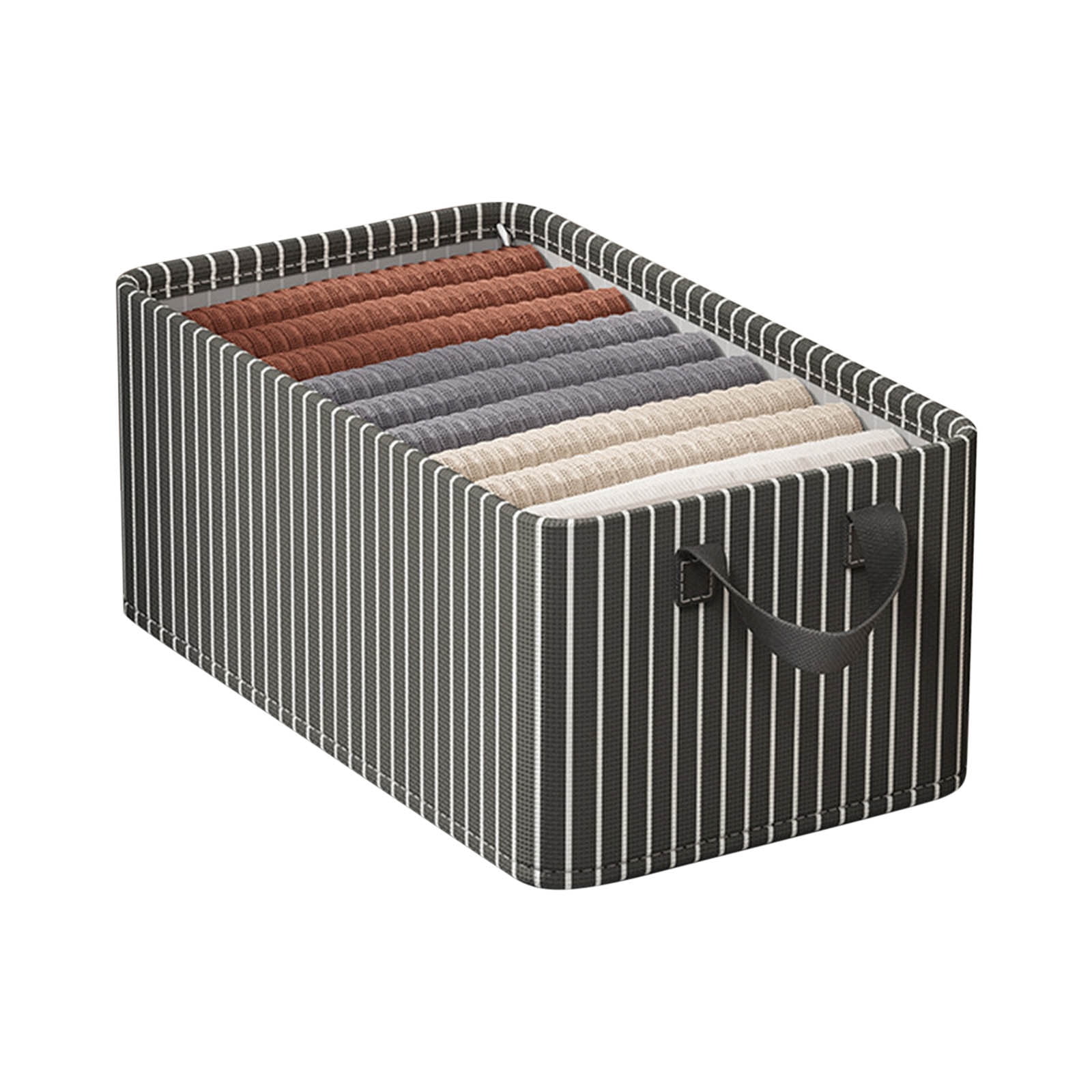 SHIMELE Cloth Storage Box Pants Organizer Fabric Basket Steel Frame ...