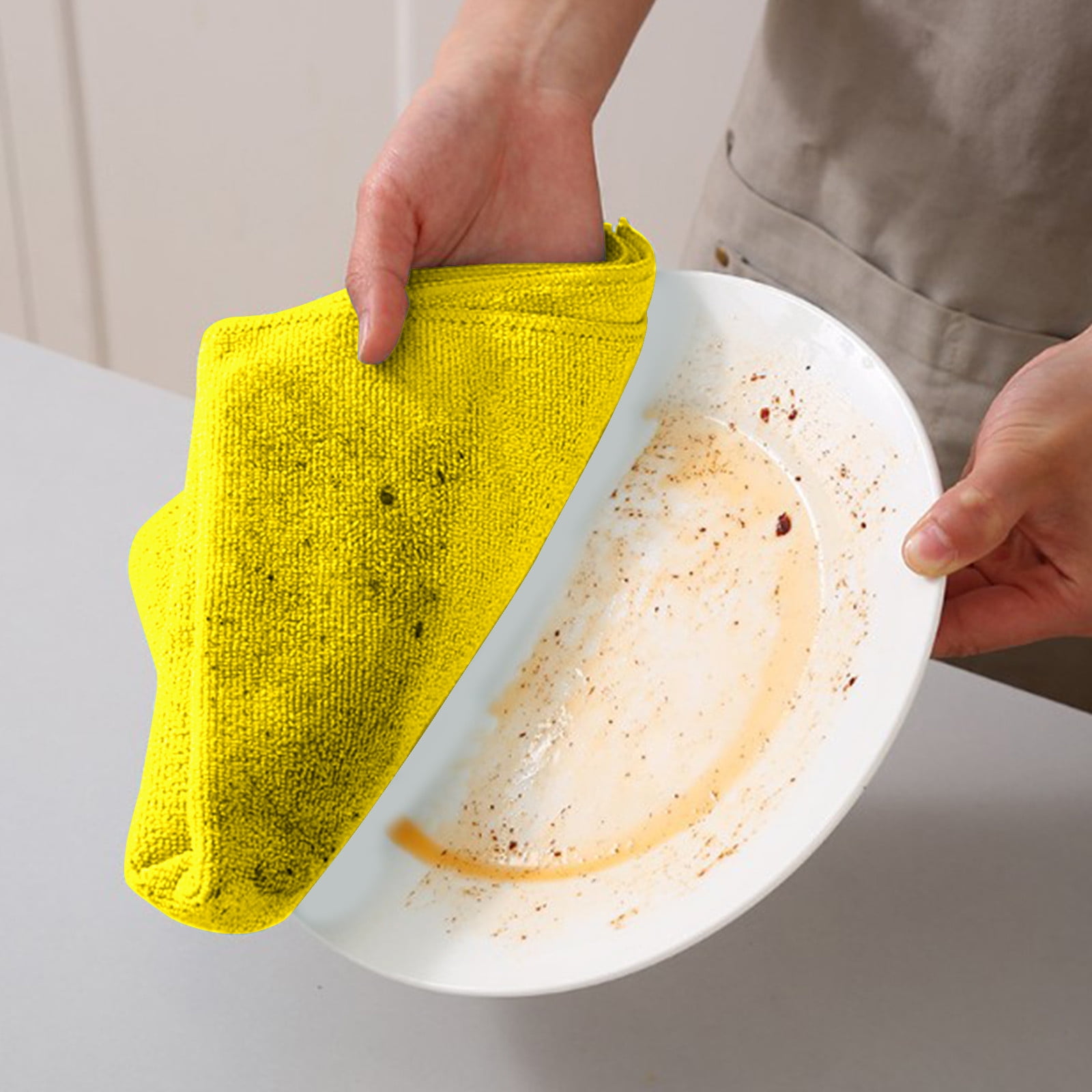 SHIMELE Microfiber Cleaning Cloths Duster, 3-Pack Polishing Towels for ...