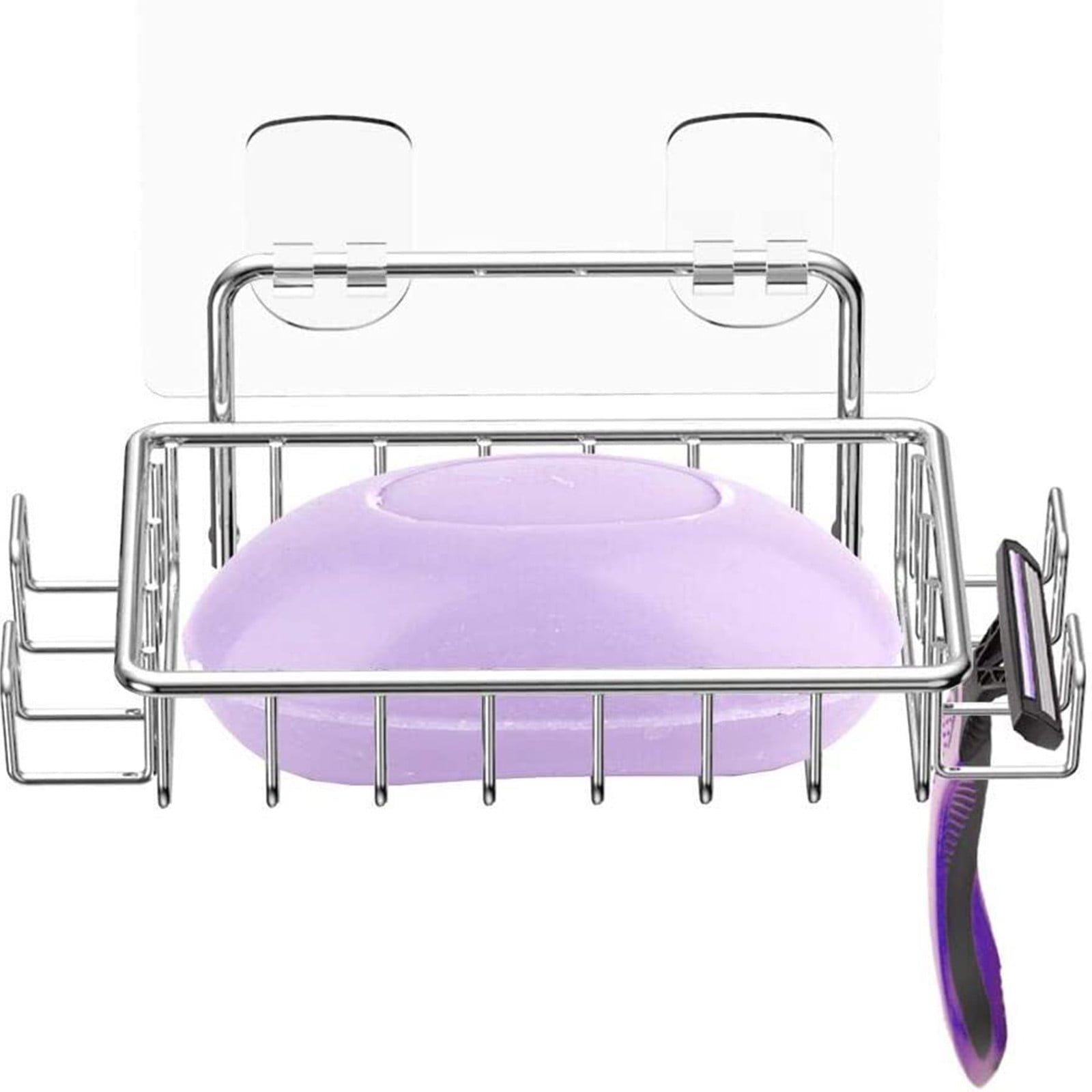 SHIMELE Non-Perforated Stainless Steel Soap Box, Wall-Mounted Soap Dish ...