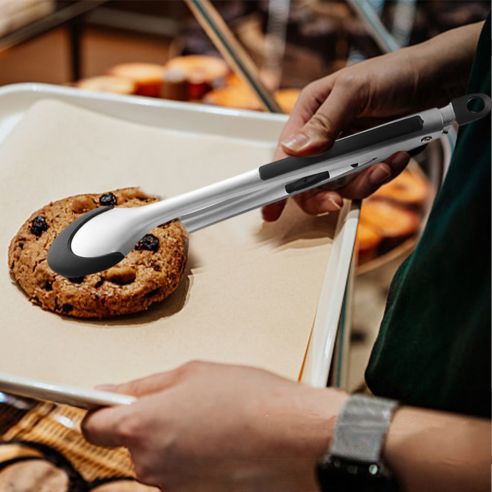 SHIMELE Stainless Steel Food Tongs Clamps Kitchen BBQ Grilling Tool ...