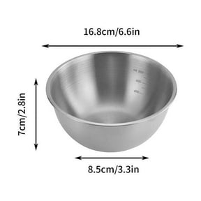 SPOORYYO Stainless Steel Mixing Bowl Set - Heavy Gauge Metal Bowls with ...