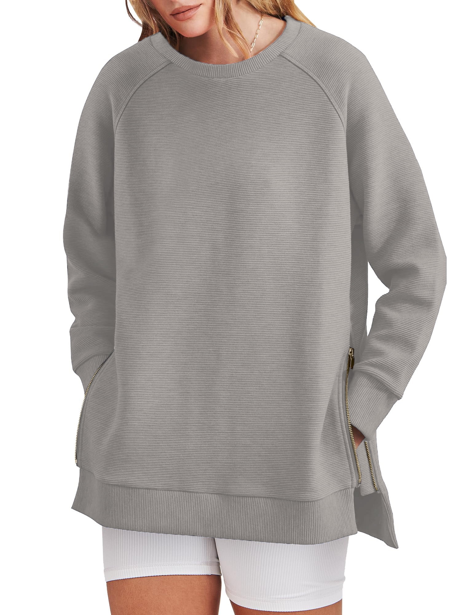 SHINE UP Sweatshirt for Women Long Sleeve Crewneck Tops Oversized ...