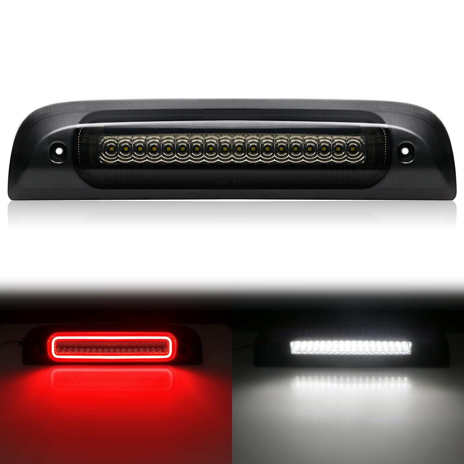 SHINEFIT LED Third 3rd IFF17 Brake Light Replacement for 2014-2019 Silverado Sierra 1500 2500HD ...