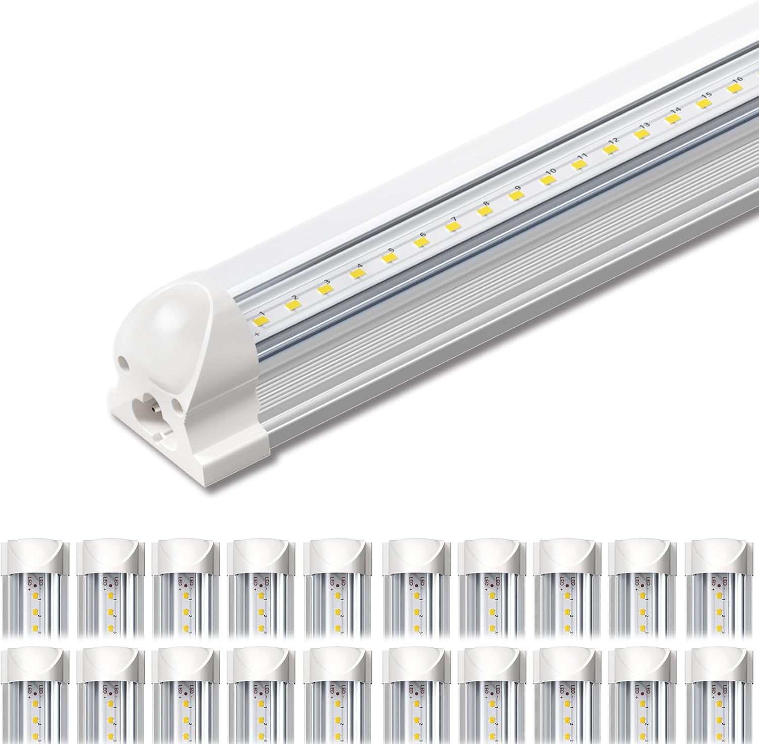 SHINESTAR 4FT Led Shop Lights, 40W 5000LM, 5000K Bright Light, Energy ...