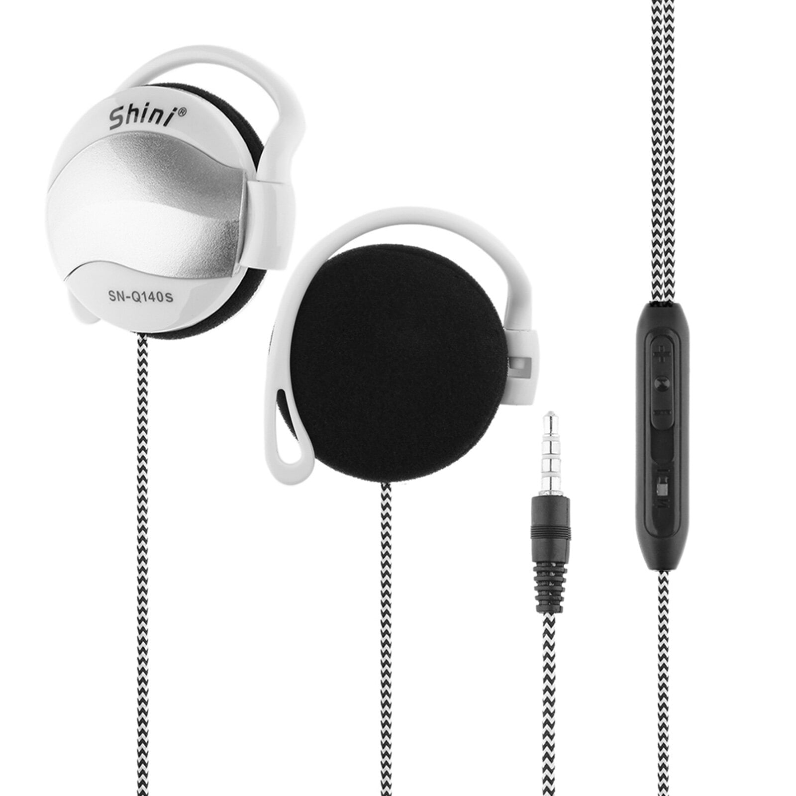 SHINI SN-Q140S 3.5mm Wired Headsets Sport Headphone Ear-Hook Headset ...
