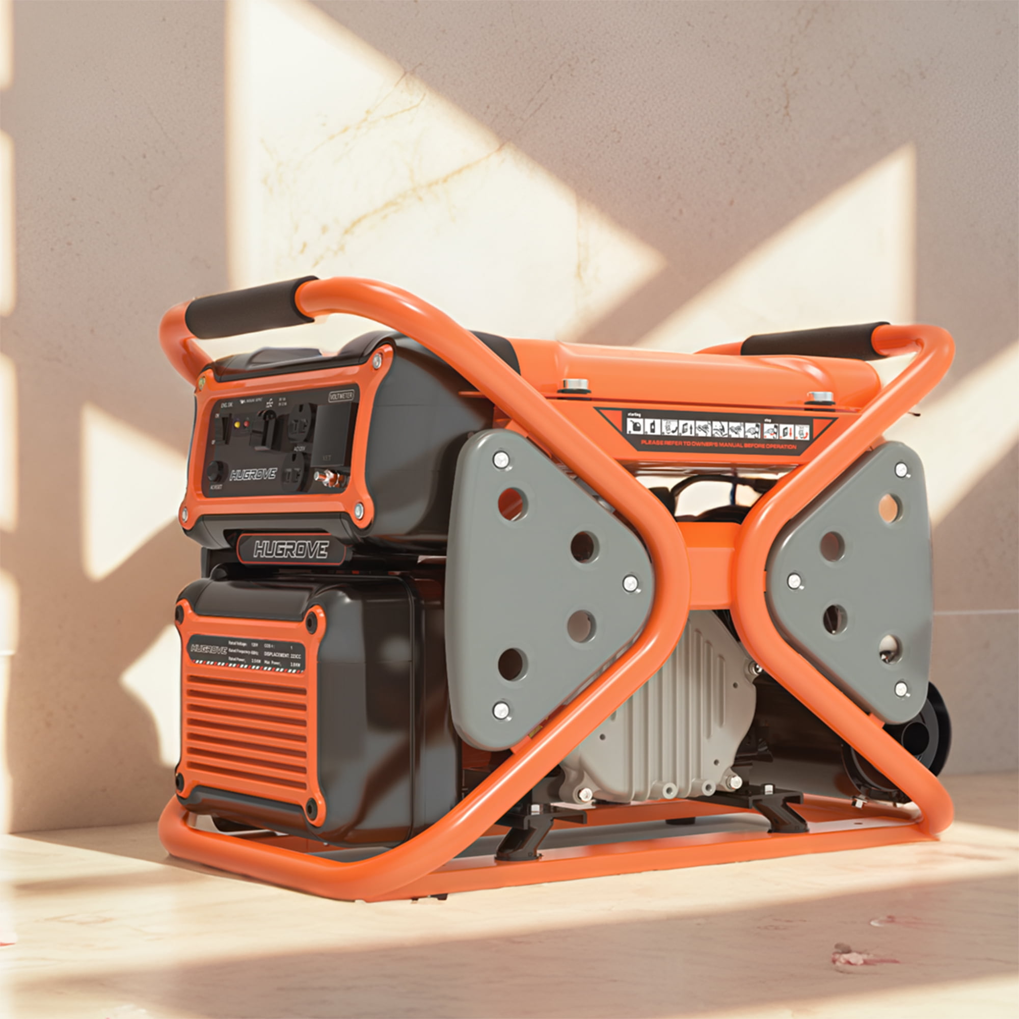 SHINPT Ultra-Quiet 3500W Portable Inverter Generator for Home, Camping ...