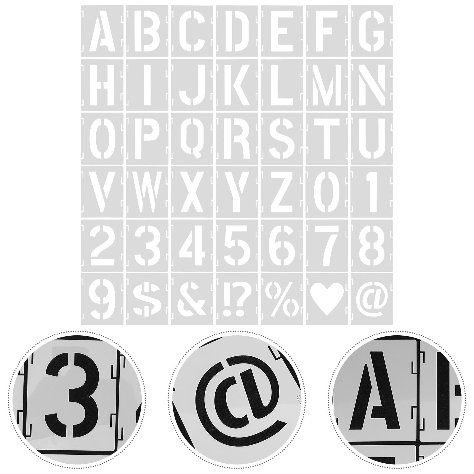 SHINYPASING 1 Set Crafting Stencils Reusable for School Decoration ...