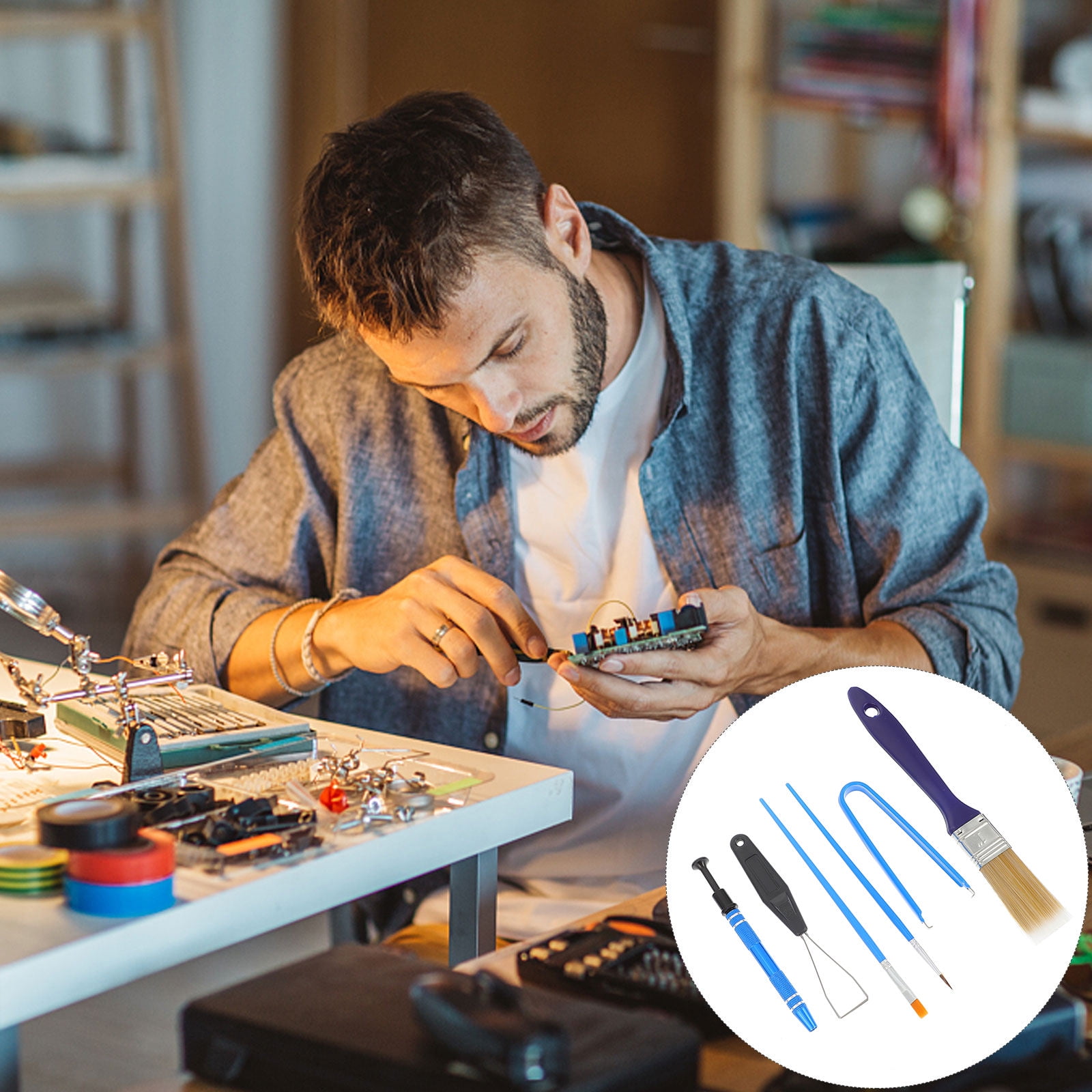 SHINYPASING 1 Set Plastic IC Chip Picker and Lubricating Pen with Small ...