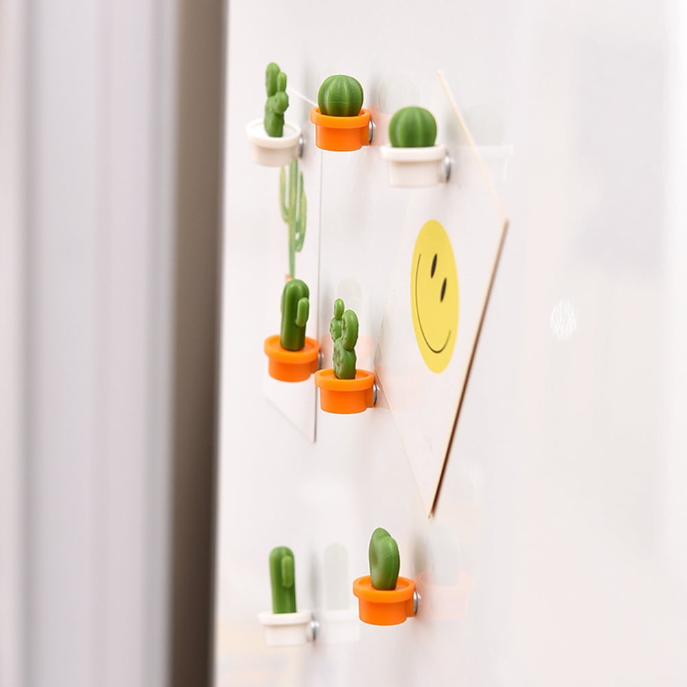 SHINYPASING 12Pcs Cactus Fridge Magnets Resin Material For Home Office ...