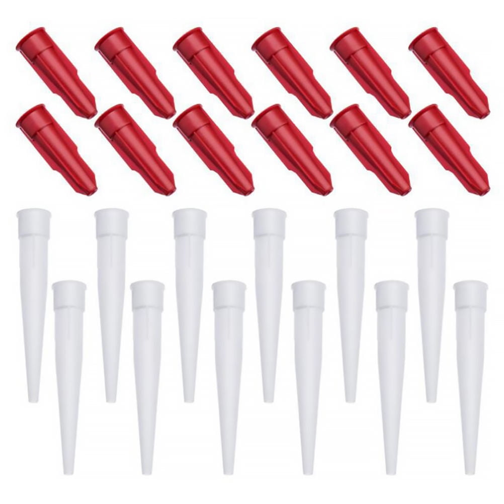 SHINYPASING 12Pcs Gluing Tool Nozzles Assorted Color Caulking Nozzle ...