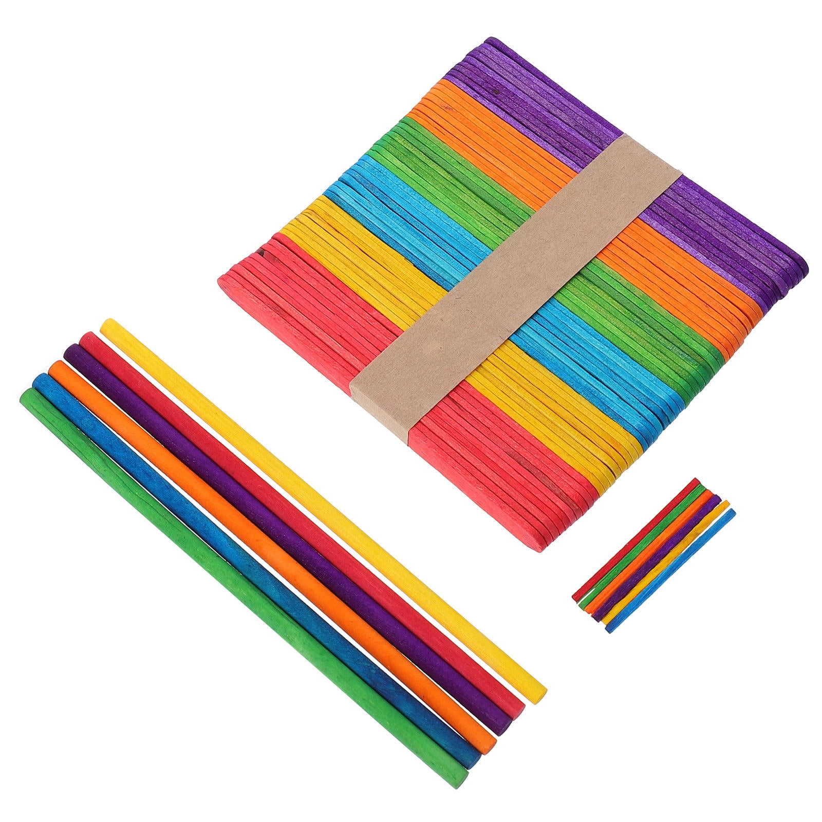 SHINYPASING 1300Pcs Wood Sticks for Diy Models and Creativity Training ...