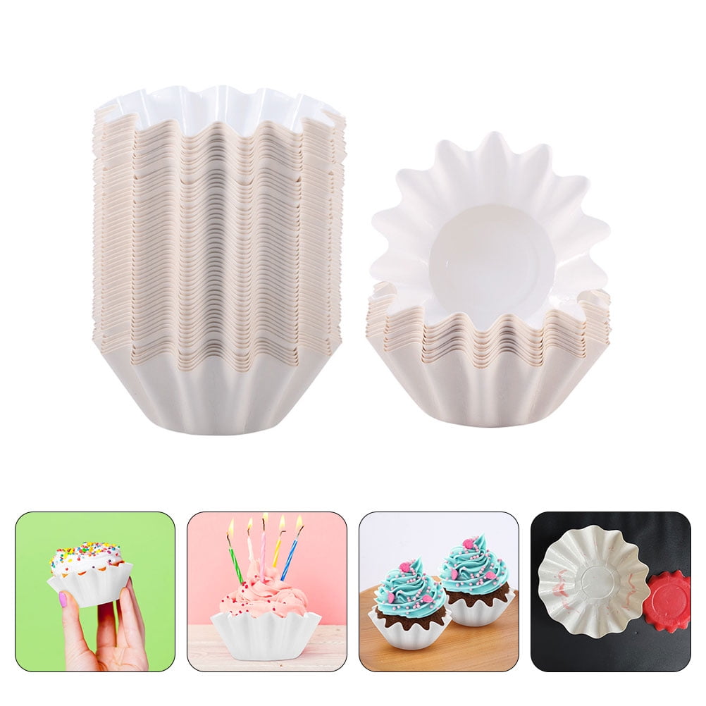 SHINYPASING 150Pack Heat Resistant 210g PET Laminated Paper Baking Cups ...