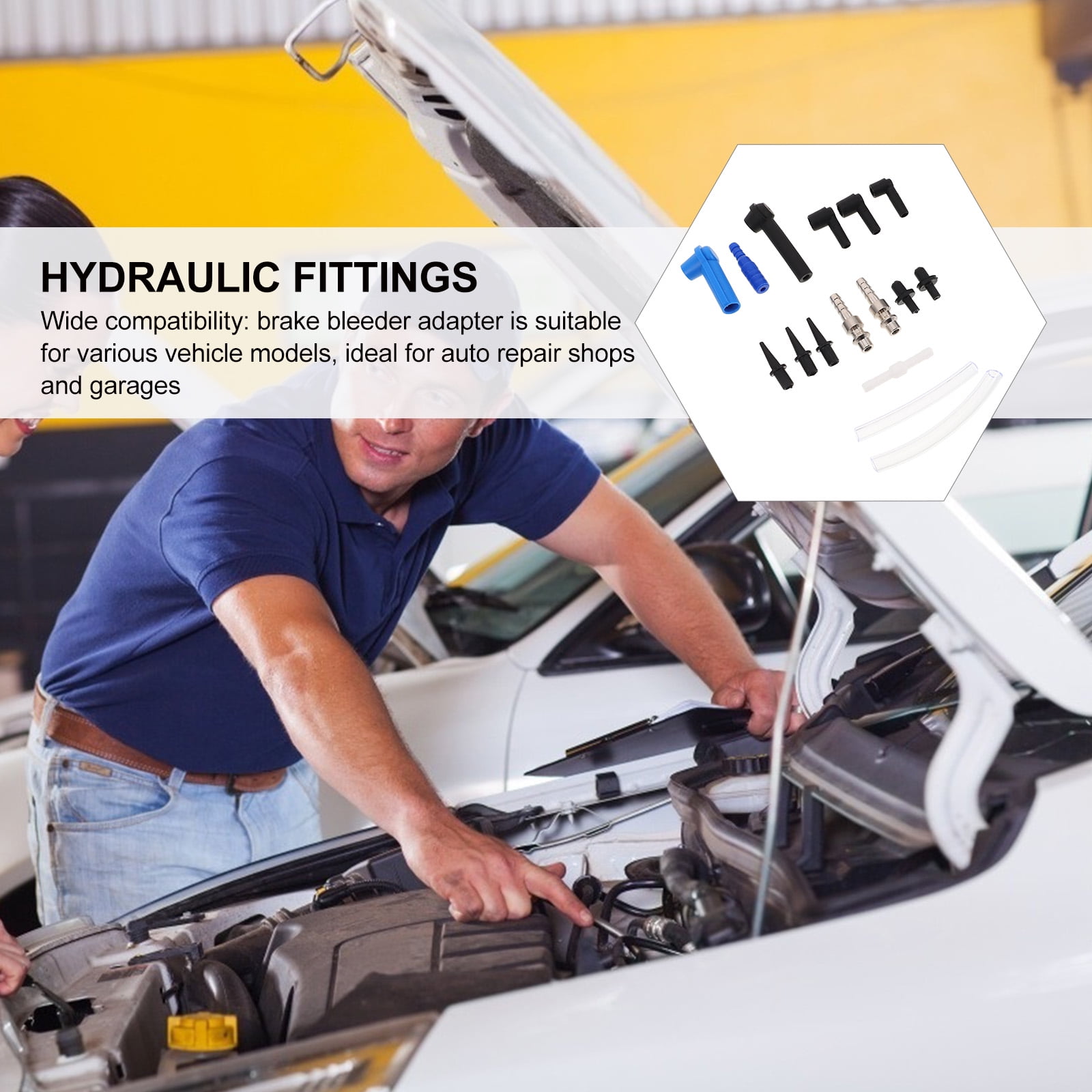 SHINYPASING 16Pcs Brake Oil Connector Assorted Color Plastic Alloy for ...