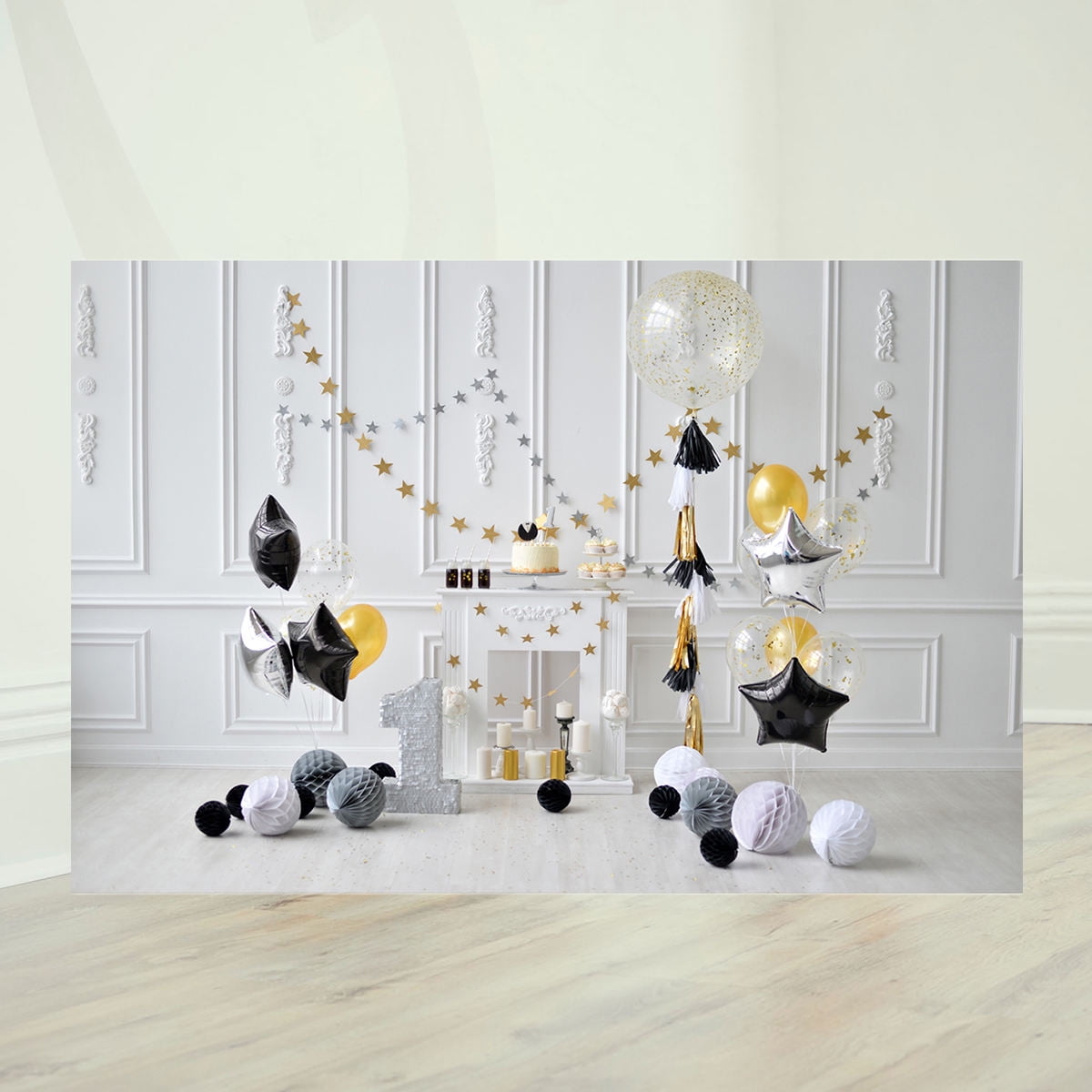 SHINYPASING 1Pcs Multi-colored Backdrop for Newborn Birthday ...