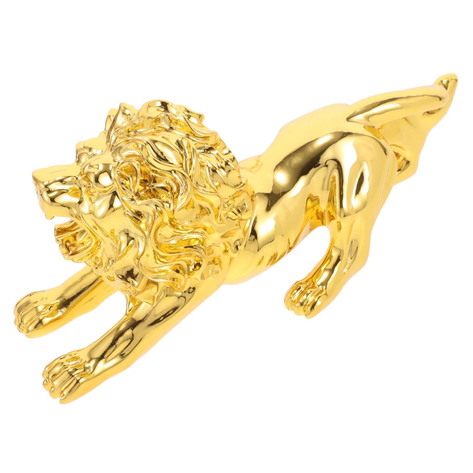 SHINYPASING 1Set Resin Lion Statue Realistic Lion Shape for Home ...