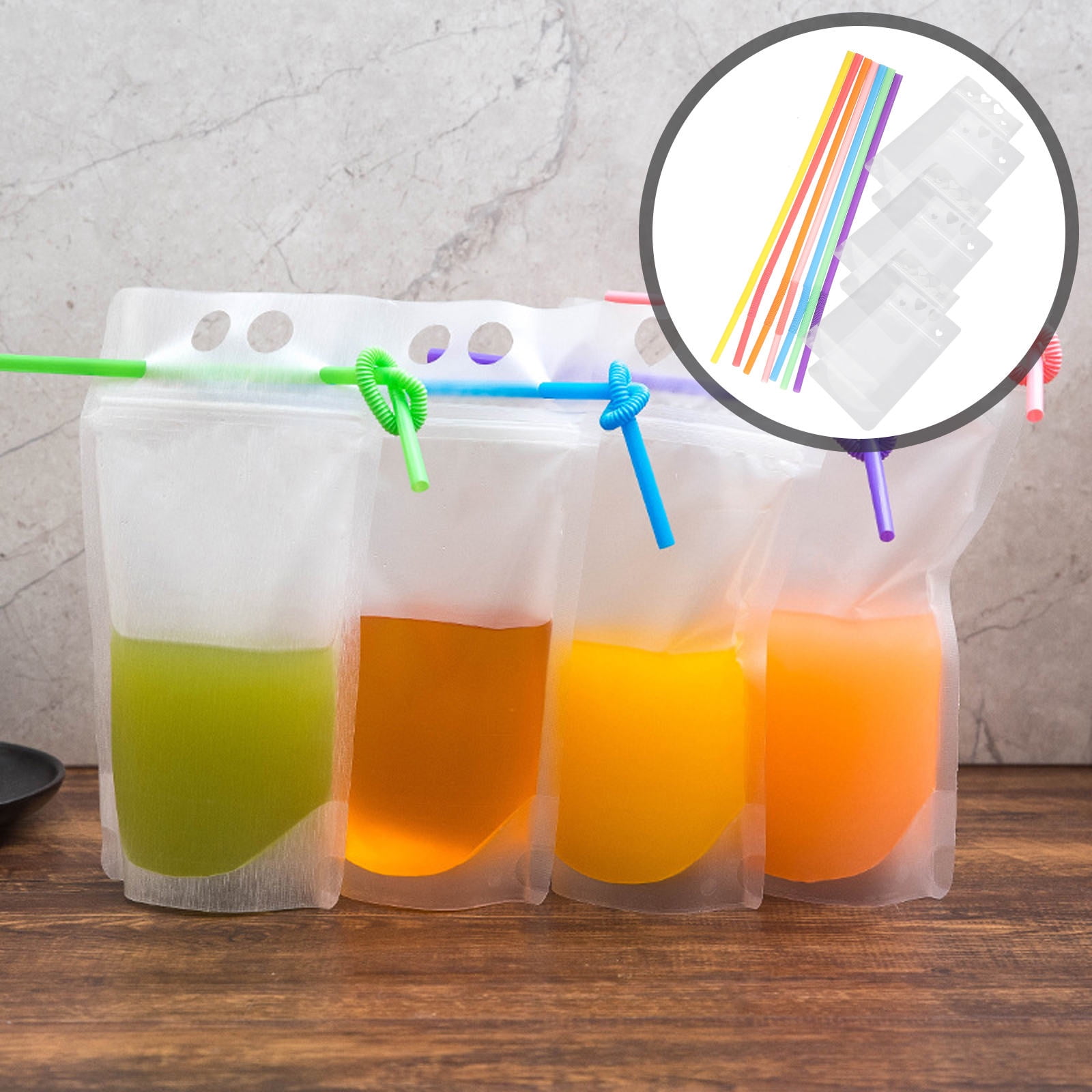 SHINYPASING drinks pouches Beverage Bags Food Grade Plastic DIY Design ...