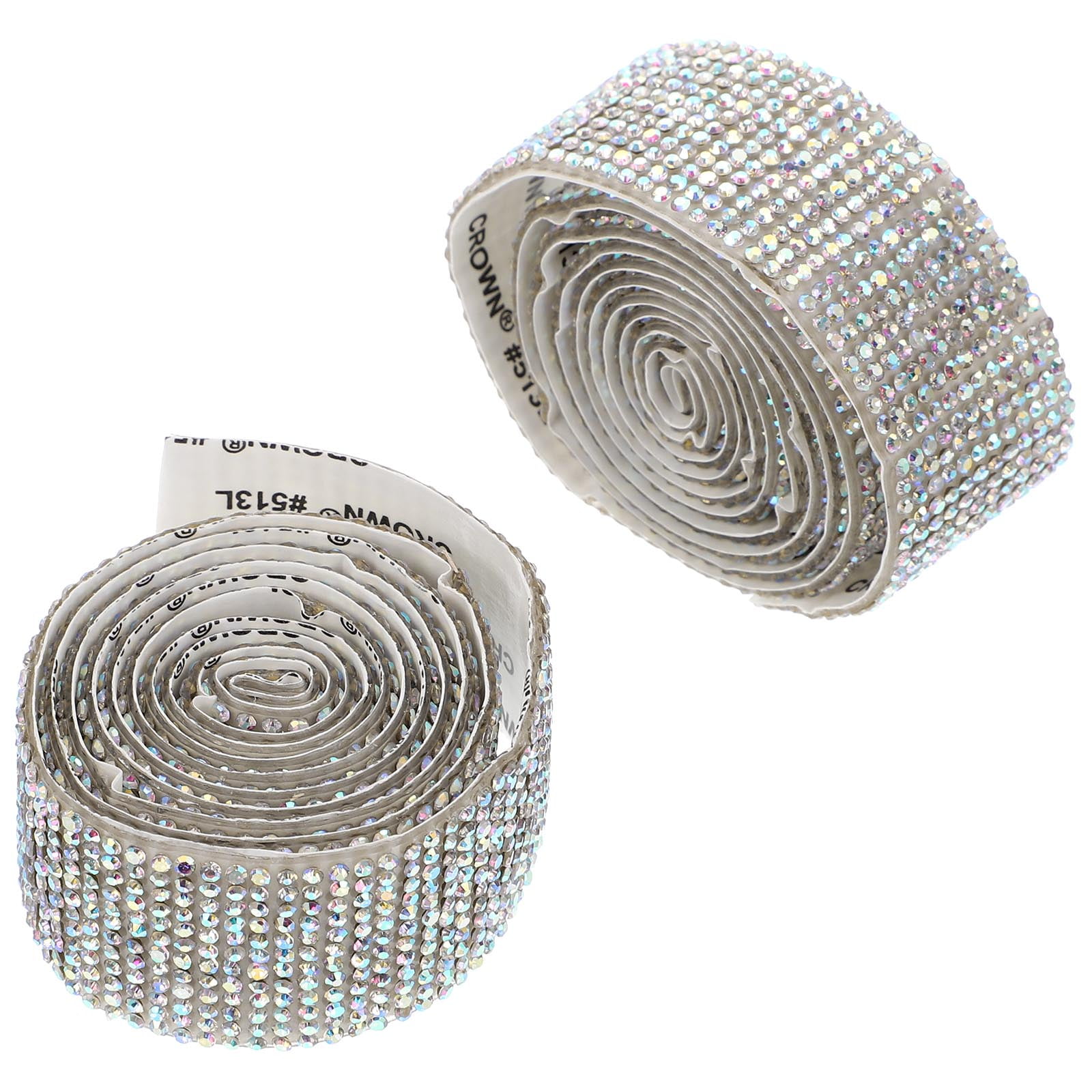 SHINYPASING 2 Rolls Rhinestone Ribbon for Engagement Ceremonies and ...
