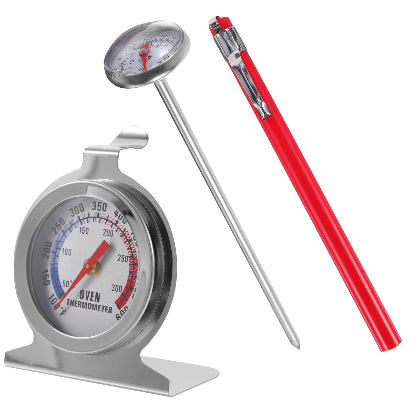 SHINYPASING 2Pcs Oven Safe Meat Thermometer Dial Shape for Microwave ...